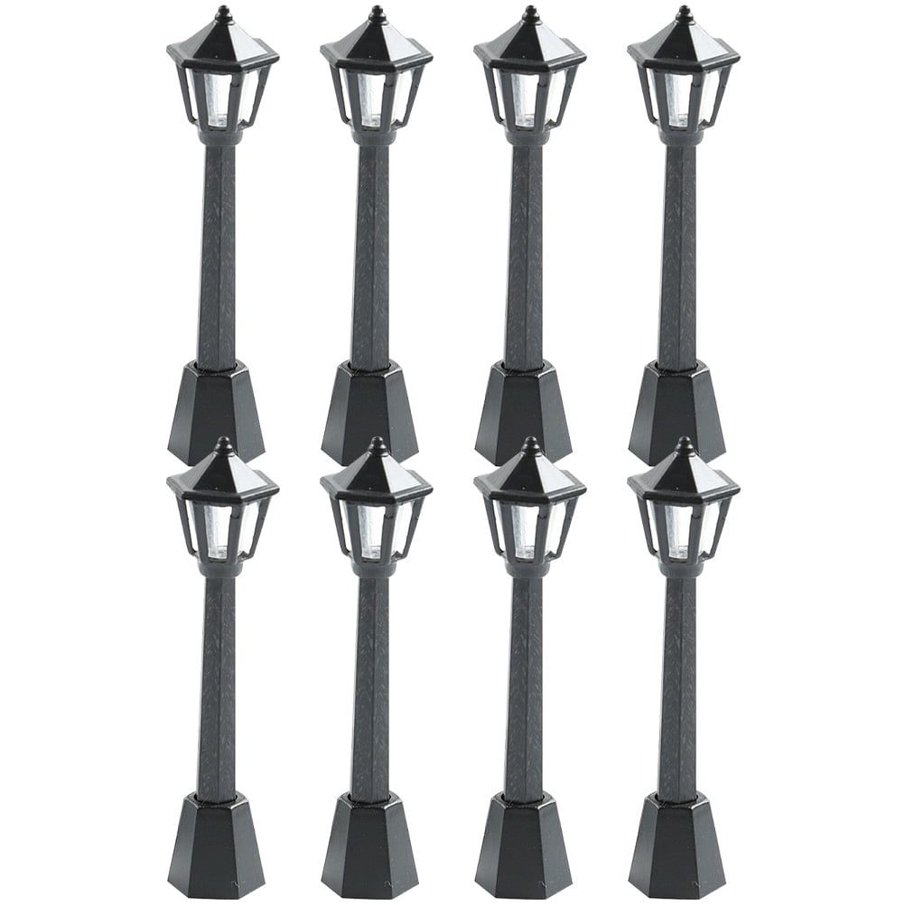 FOMIYES 8Pcs Mini Street Lamps for Home Decor and Mini House Setup in ...