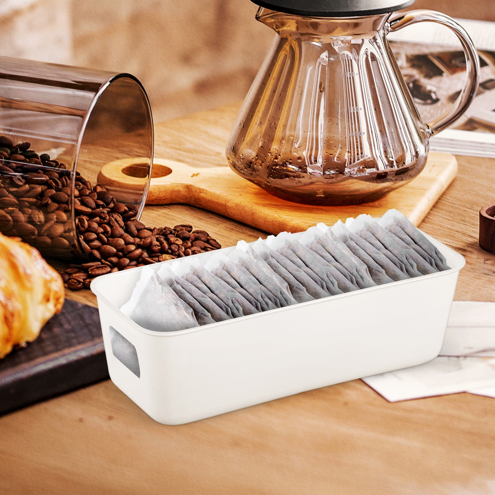 FOMIYES 8Pcs Thin Storage Bins Plastic Pantry Organizer For Bathroom ...