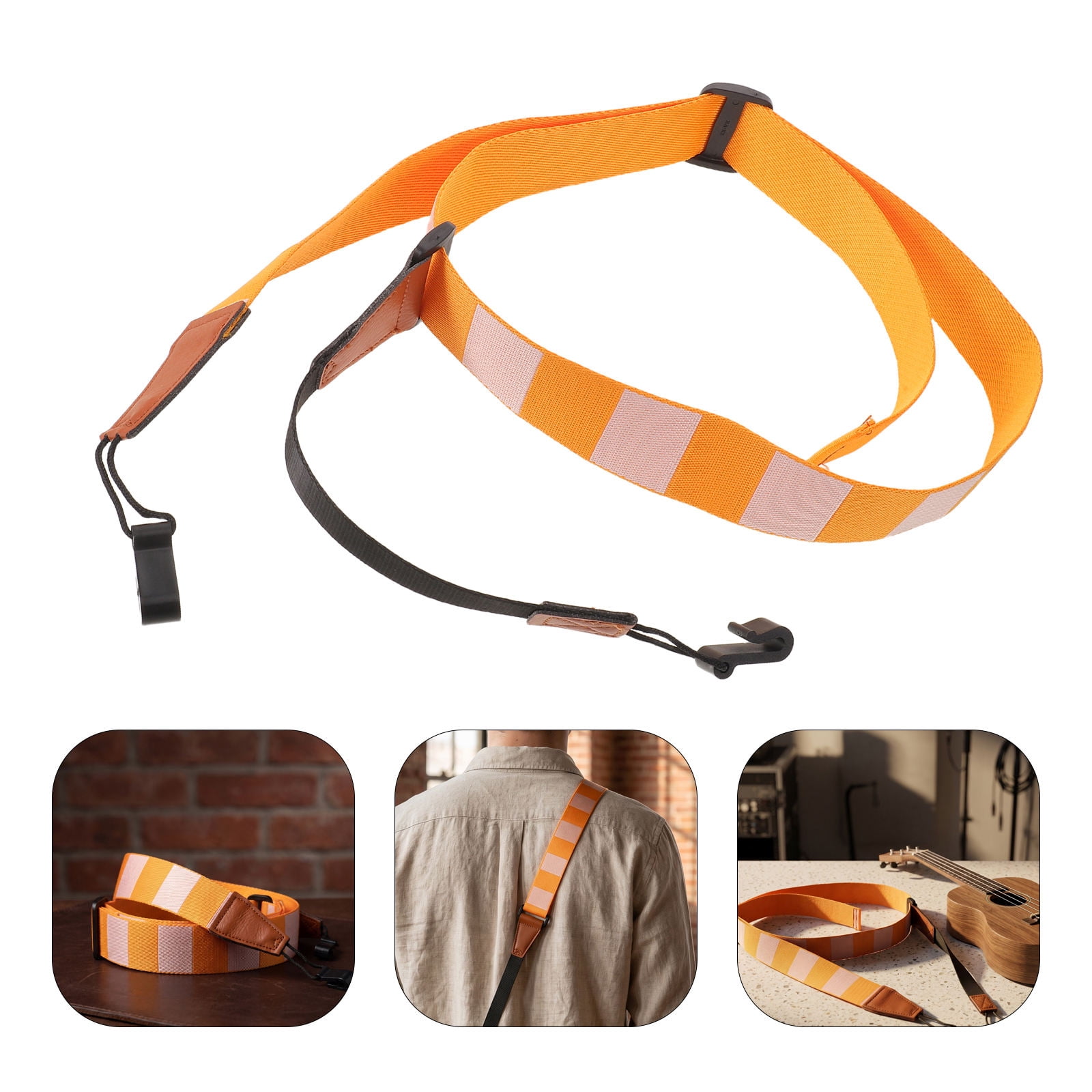 FOMIYES Adjustable Uke Mandolin Shoulder Straps, Guitar Shoulder Sling ...
