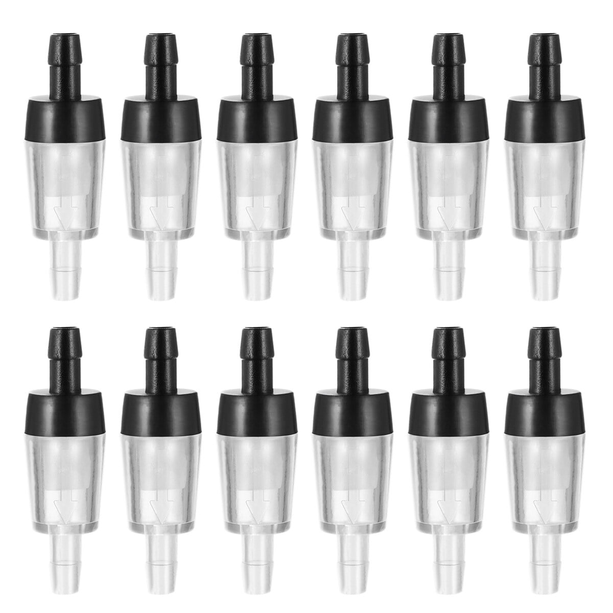 FOMIYES Aquarium Air Check Valve 20Pcs Black Plastic Prevent Back ...