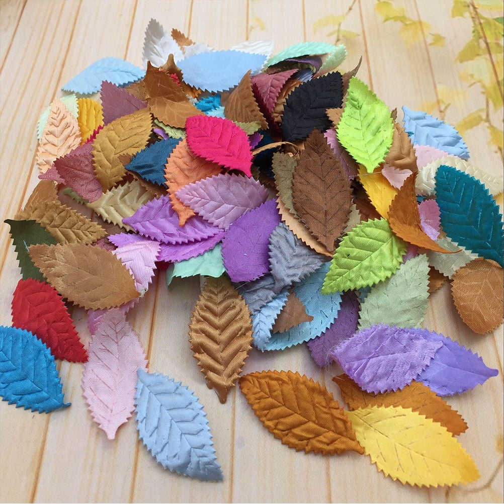 FOMIYES Artificial Leave Assorted Color For Luau And Tropical 100 Pcs ...