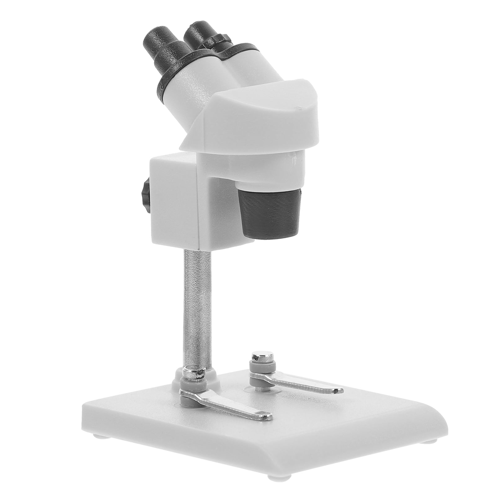 FOMIYES Role-Play Microscope Model White Plastic Miniature Microscope ...