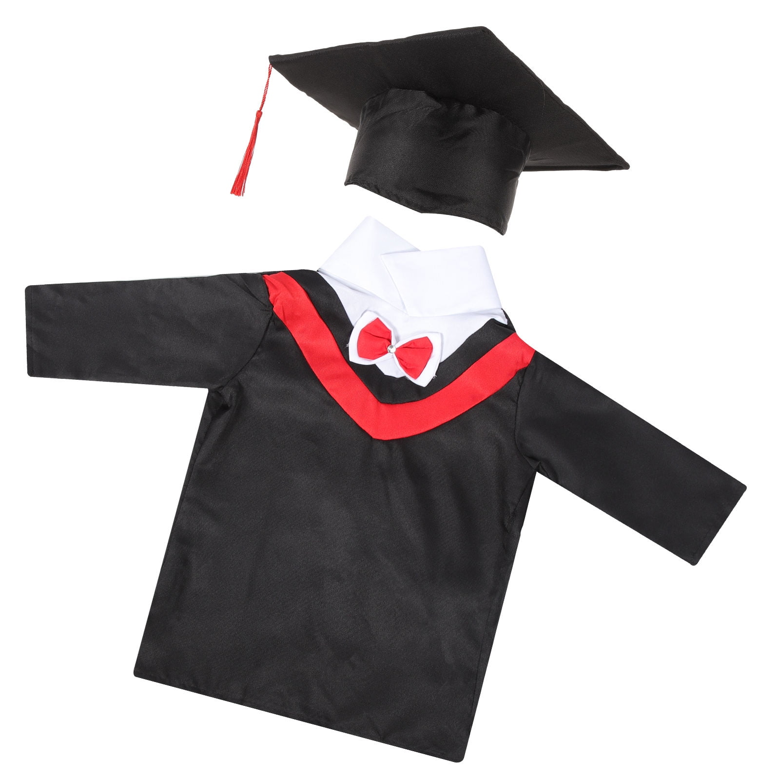 FOMIYES Black Kids Graduation Gown for Children's Ceremony Made of ...