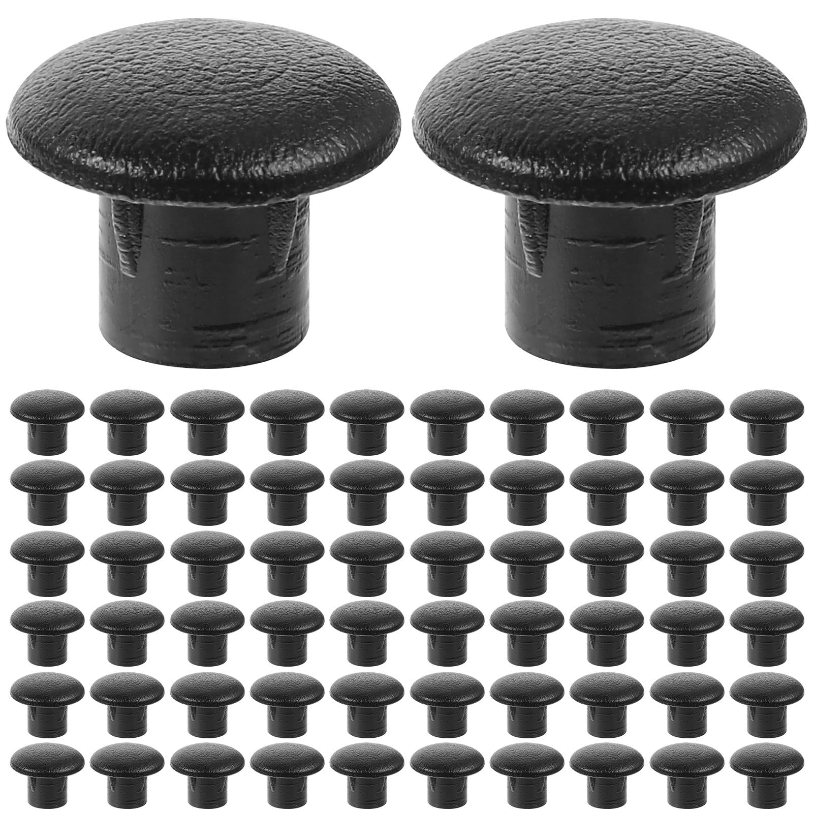 FOMIYES Black Round Screw Hole Plugs 500Pack for Furniture Decorations ...