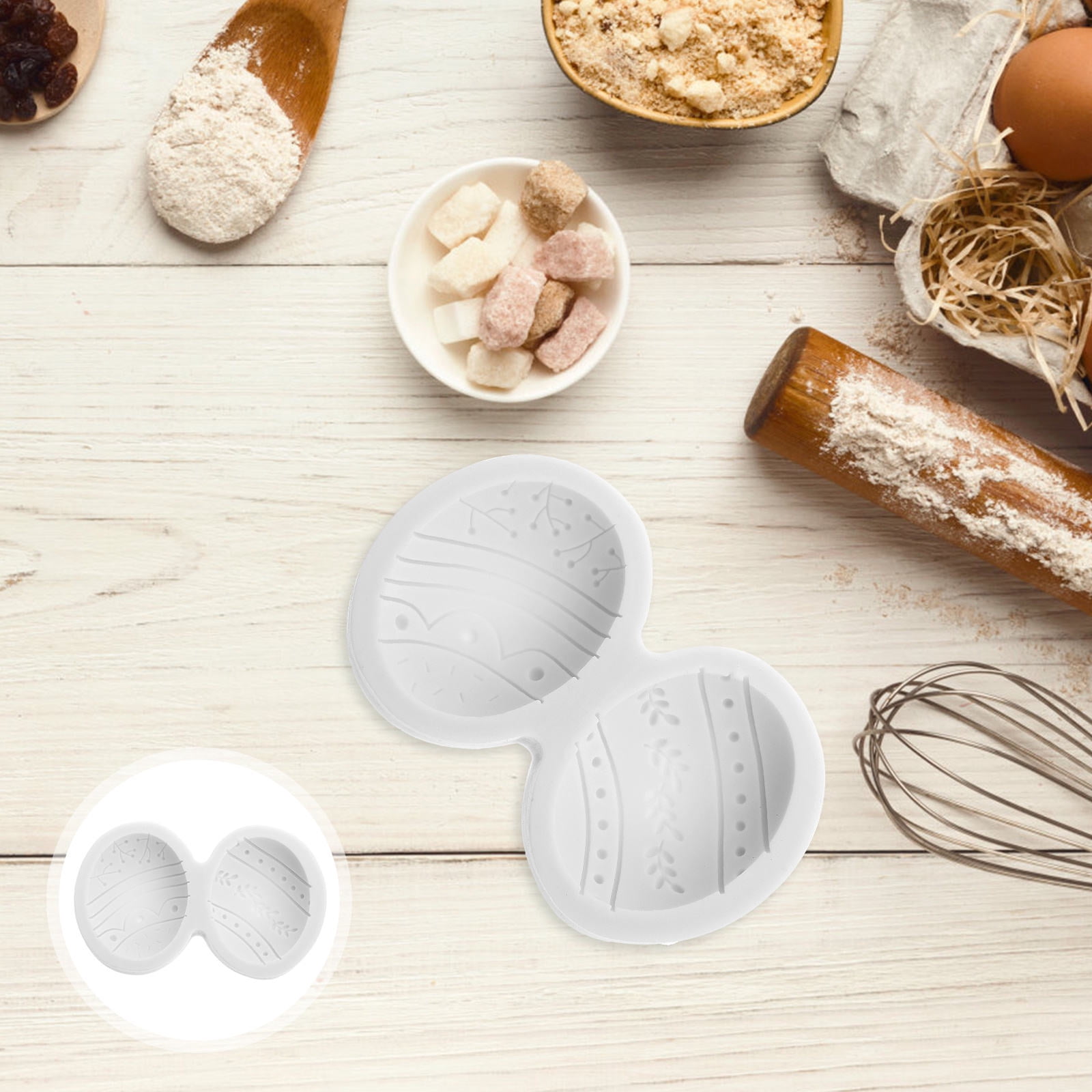 FOMIYES Cake Decoration Molds for Baking Egg Shaped Silicone Mold 1 Set ...