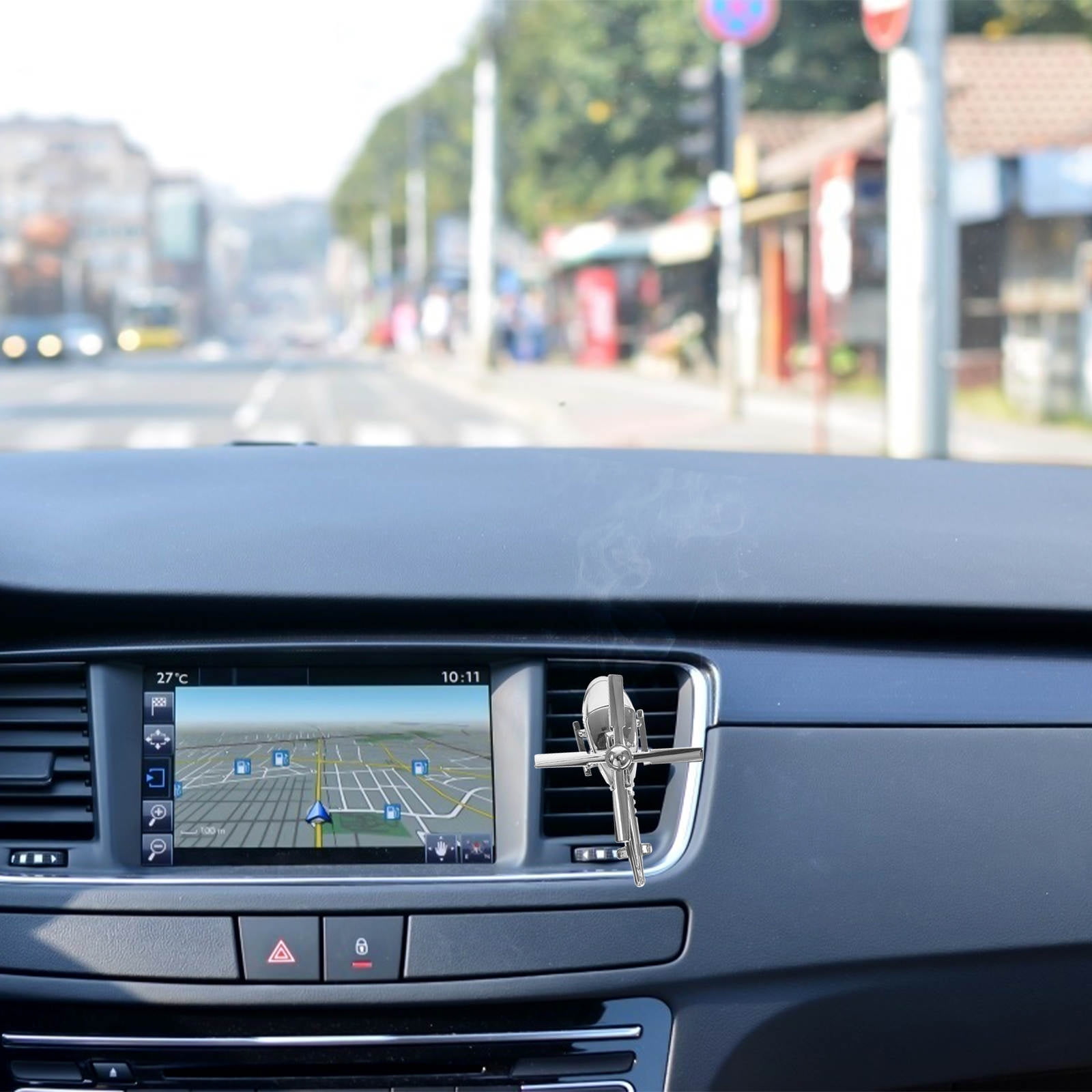 FOMIYES Car Airplane Shaped Air Diffuser 1 Set Silver for Car Dashboard ...