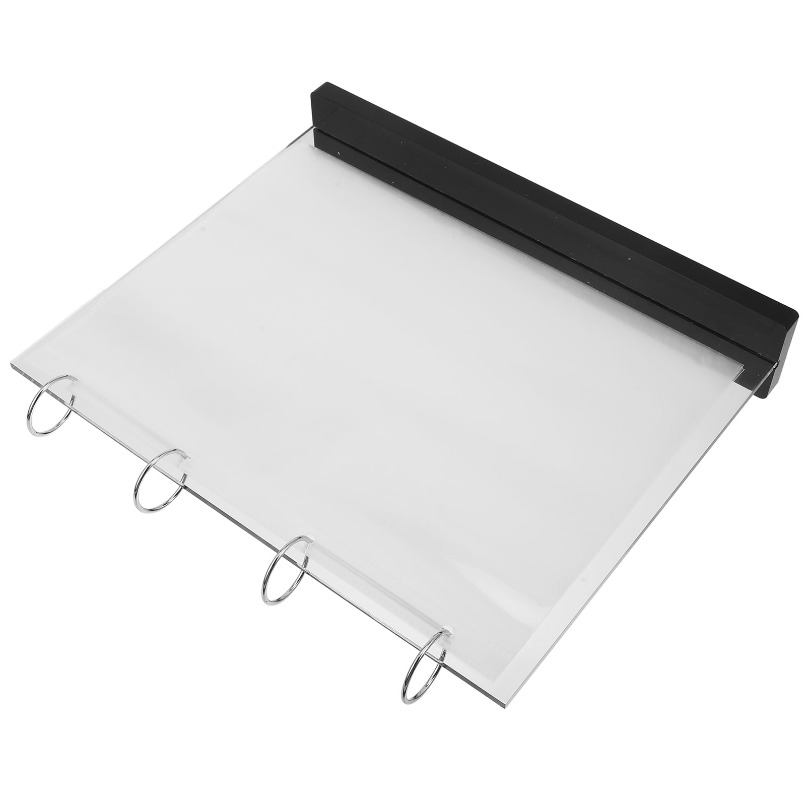 FOMIYES Clear Acrylic Menu Holder Stand with 6 Page Flipping Card ...