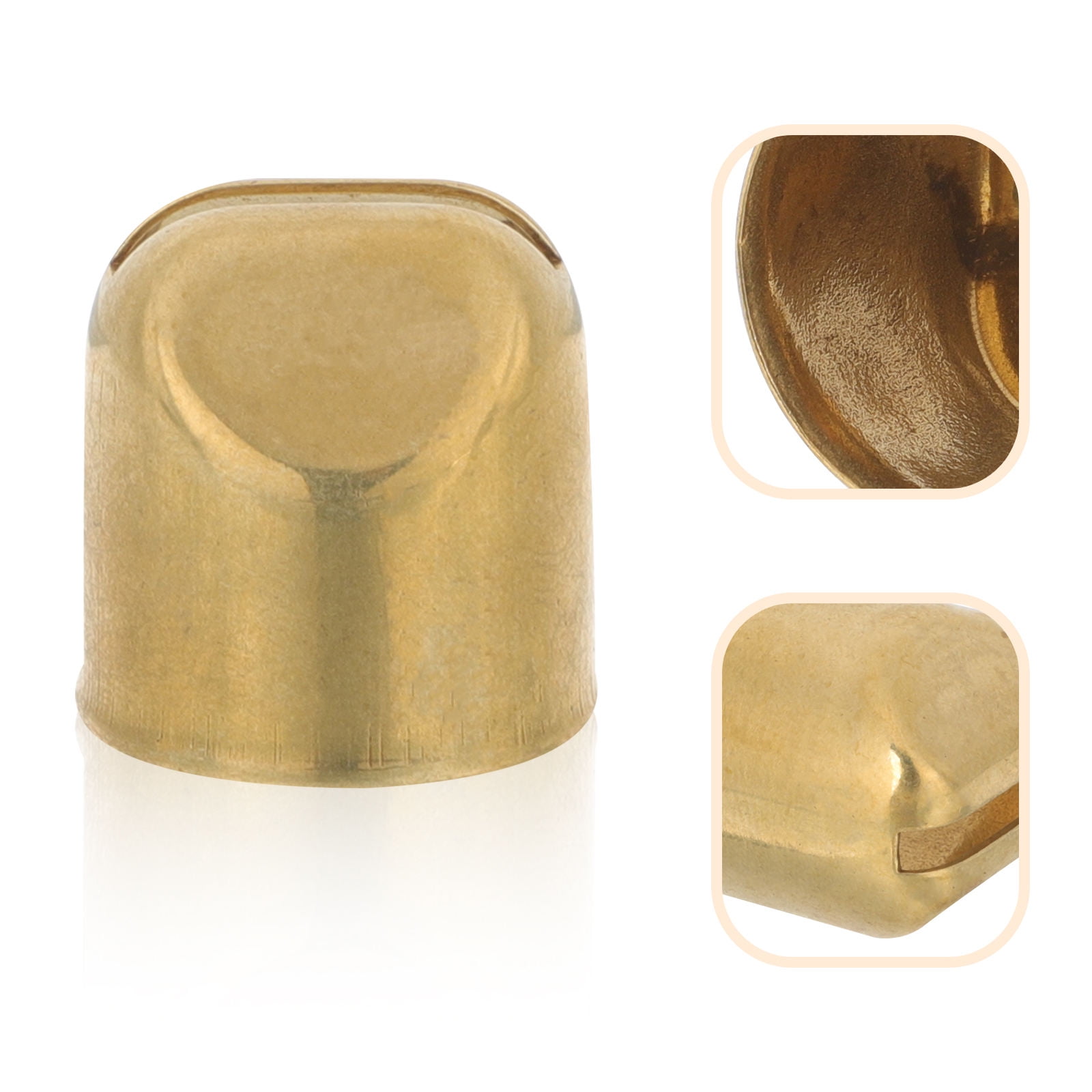 FOMIYES Safety Conical Handle Wedges Brass DIY Knife Handle 1.3X0.8X0 ...