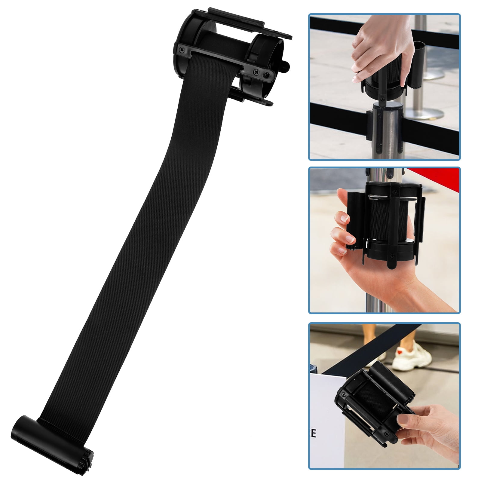 FOMIYES FRCOLOR Retractable Caution Belt Wall Barrier for Crowd Control ...