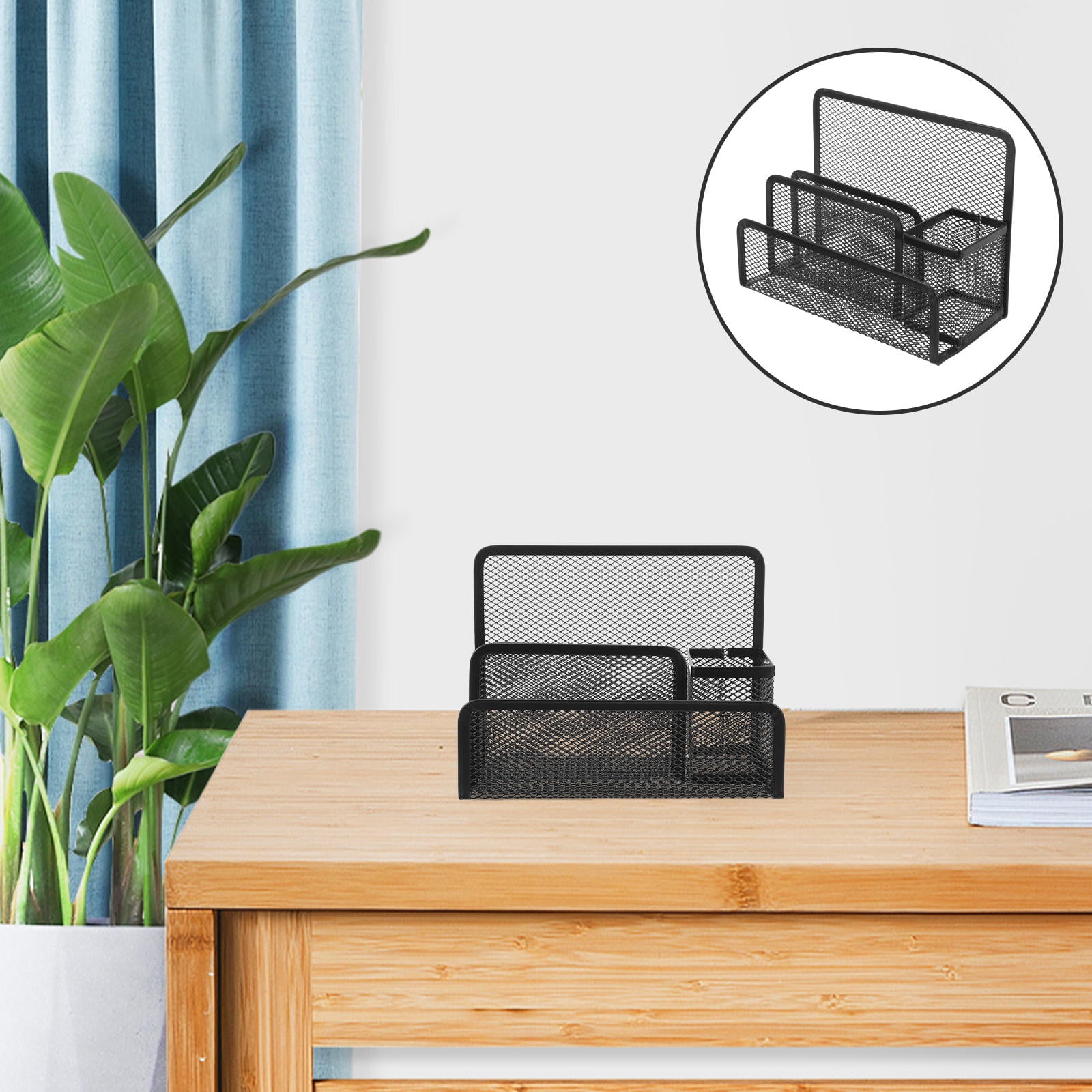 FOMIYES Black File Folder Organizer for Desk, Desktop Holder and ...