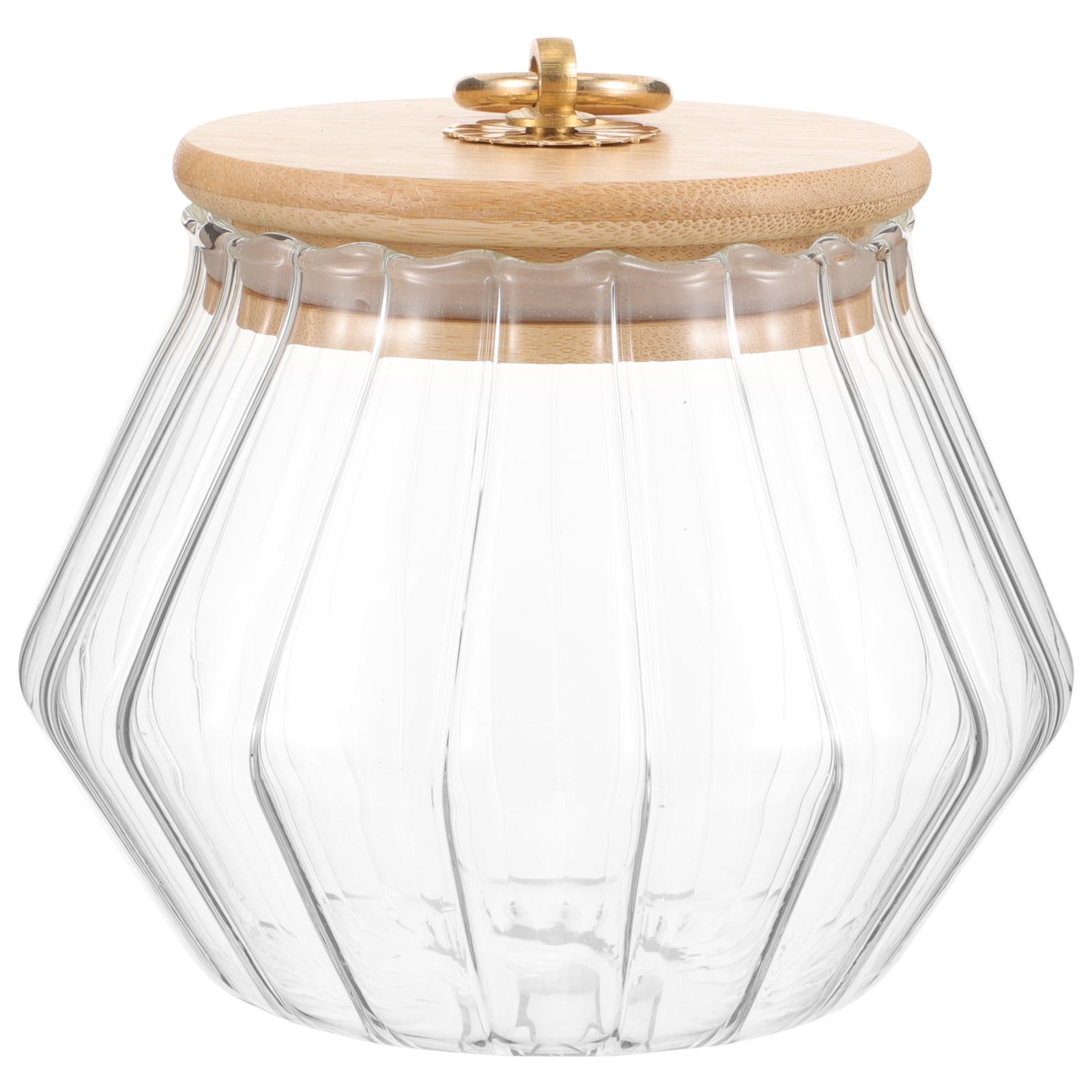 FOMIYES Glass Laundry Powder Canister Glass Detergent Holder Lidded ...