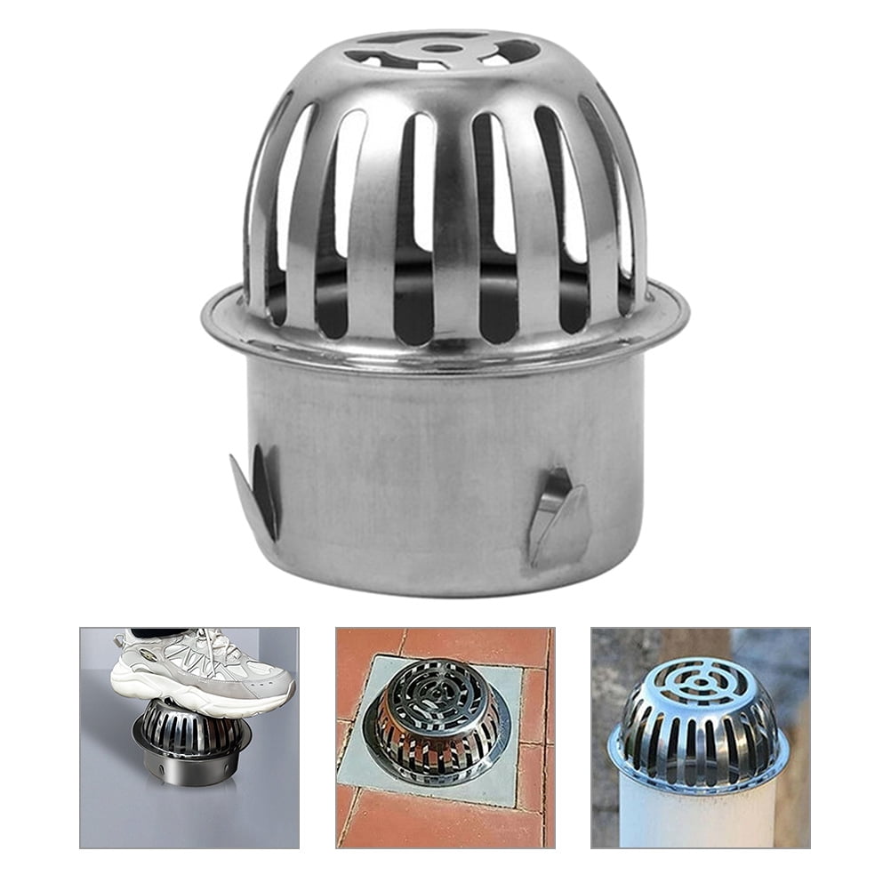 FOMIYES Gutter Guard Metal Strainer 2Pcs Round Shape Leaf Removal ...
