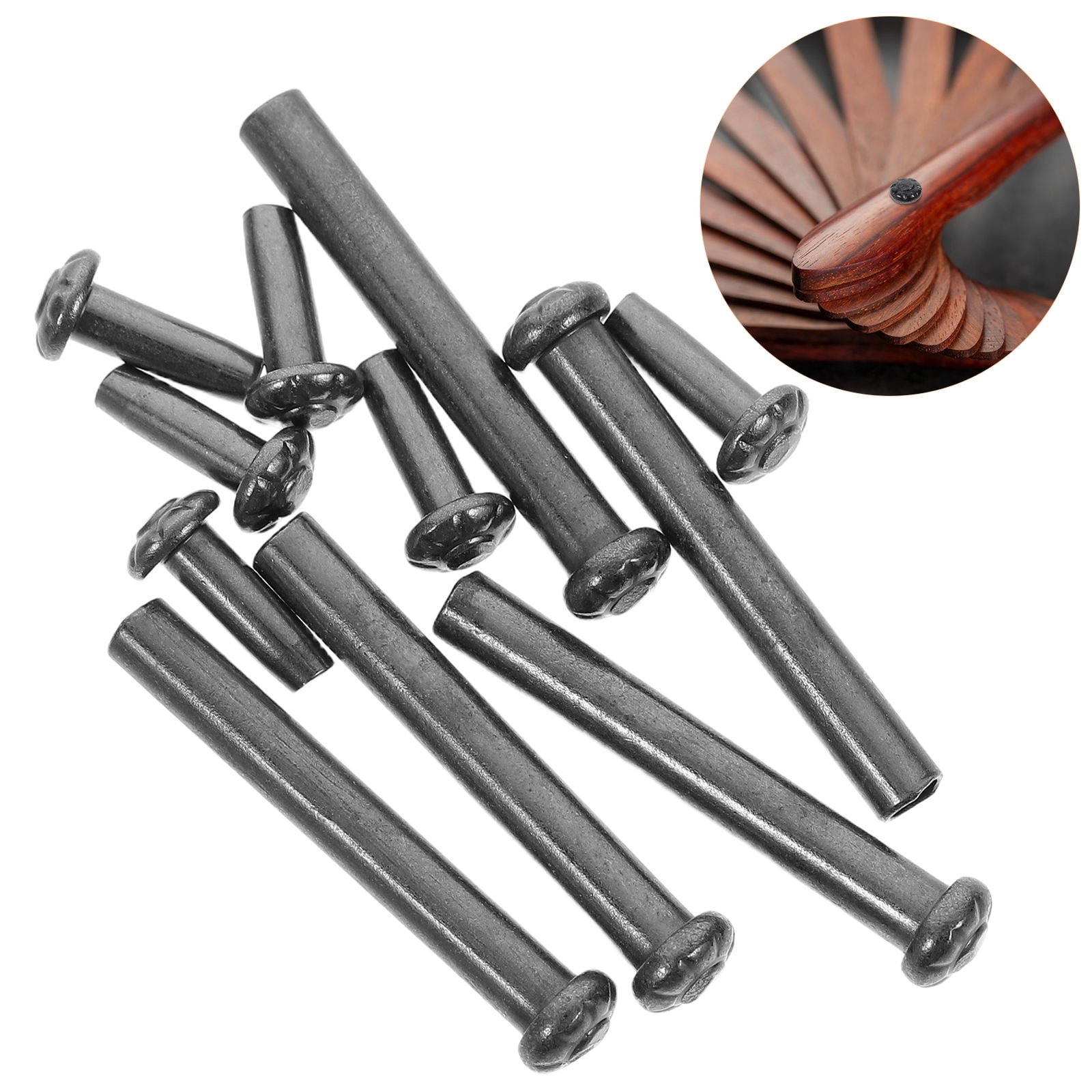 FOMIYES Hand Fan Accessories For Crafting Iron Rivet And Nut Repair Kit ...
