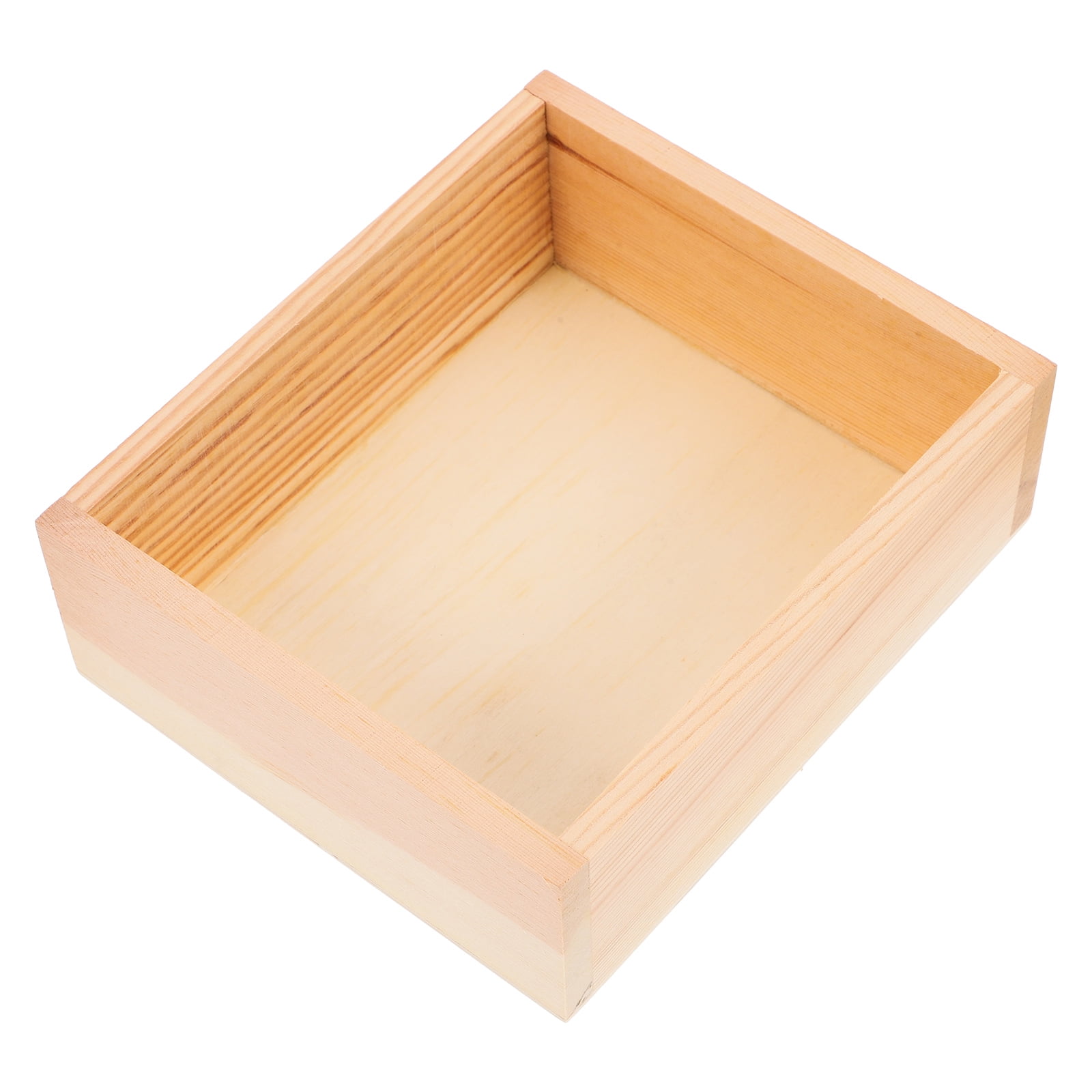 FOMIYES Japanese Style Sake Cup Box in Light Yellow Wood for Home Use ...