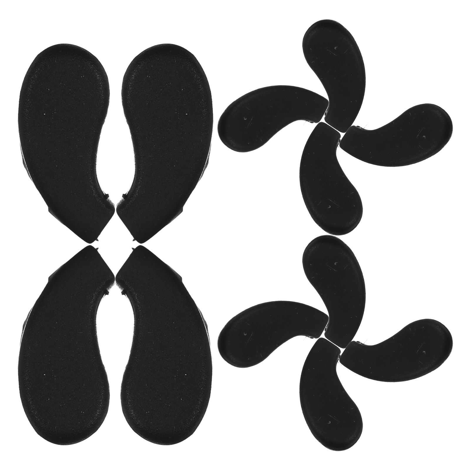 FOMIYES Kids Glasses Non Slip Nose Grips 10 Pairs Black Silicone ...