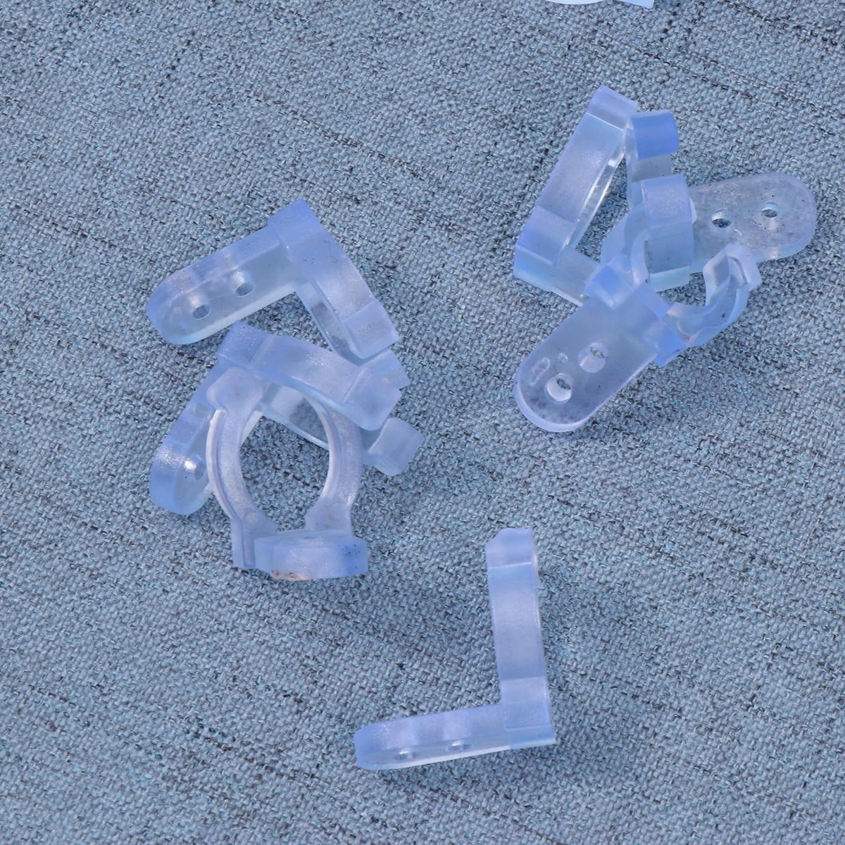 FOMIYES Led Strip Light Clips 100Pcs Transparent Pvc Metal for Rope ...