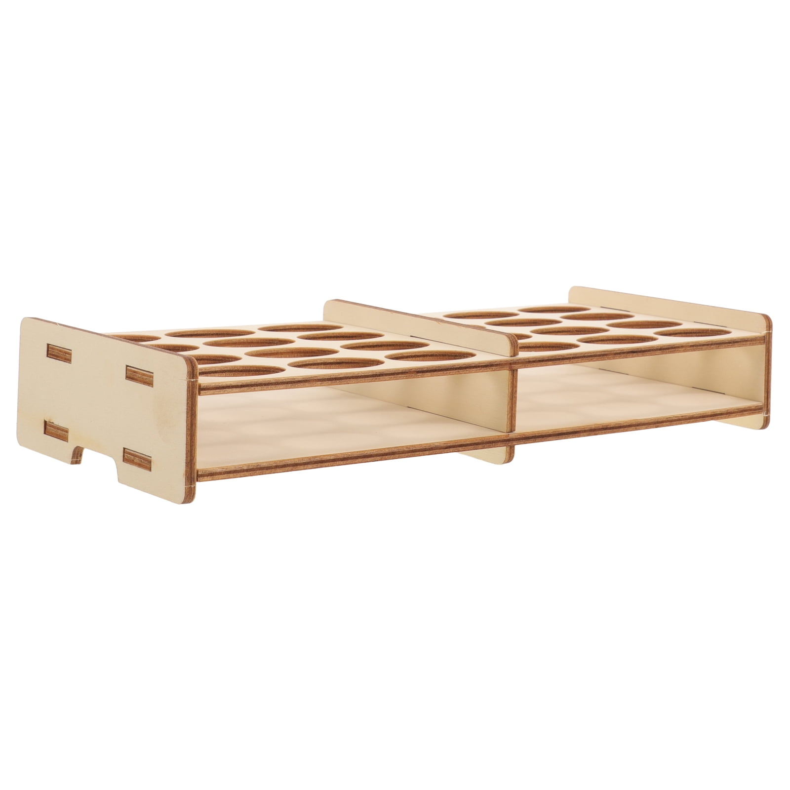 FOMIYES Light Yellow Wooden Acrylic Paint Storage Organizer for Art and ...