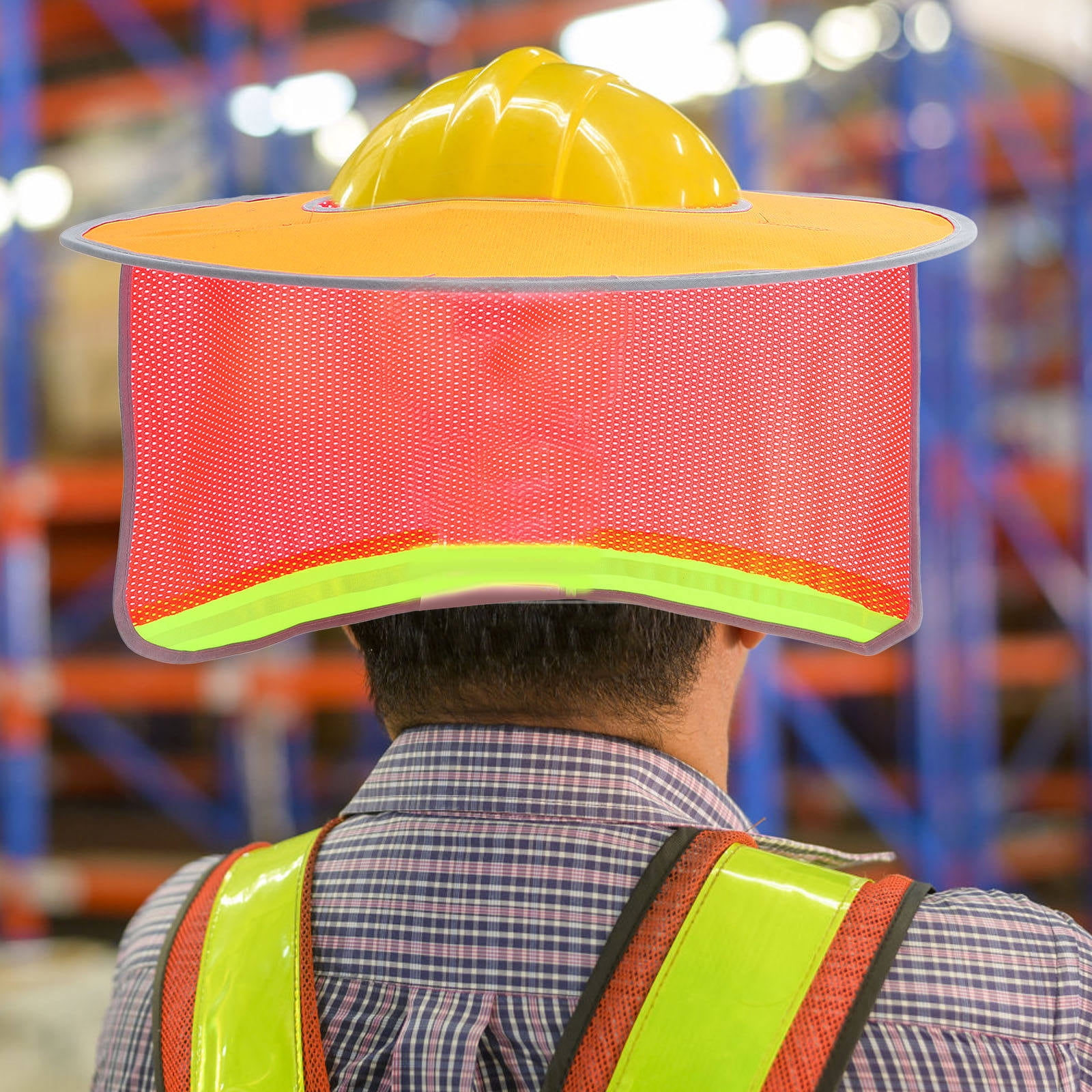 FOMIYES MLINS Hard Hat Sun Shade Visor Full Brim Construction Hat Neck ...