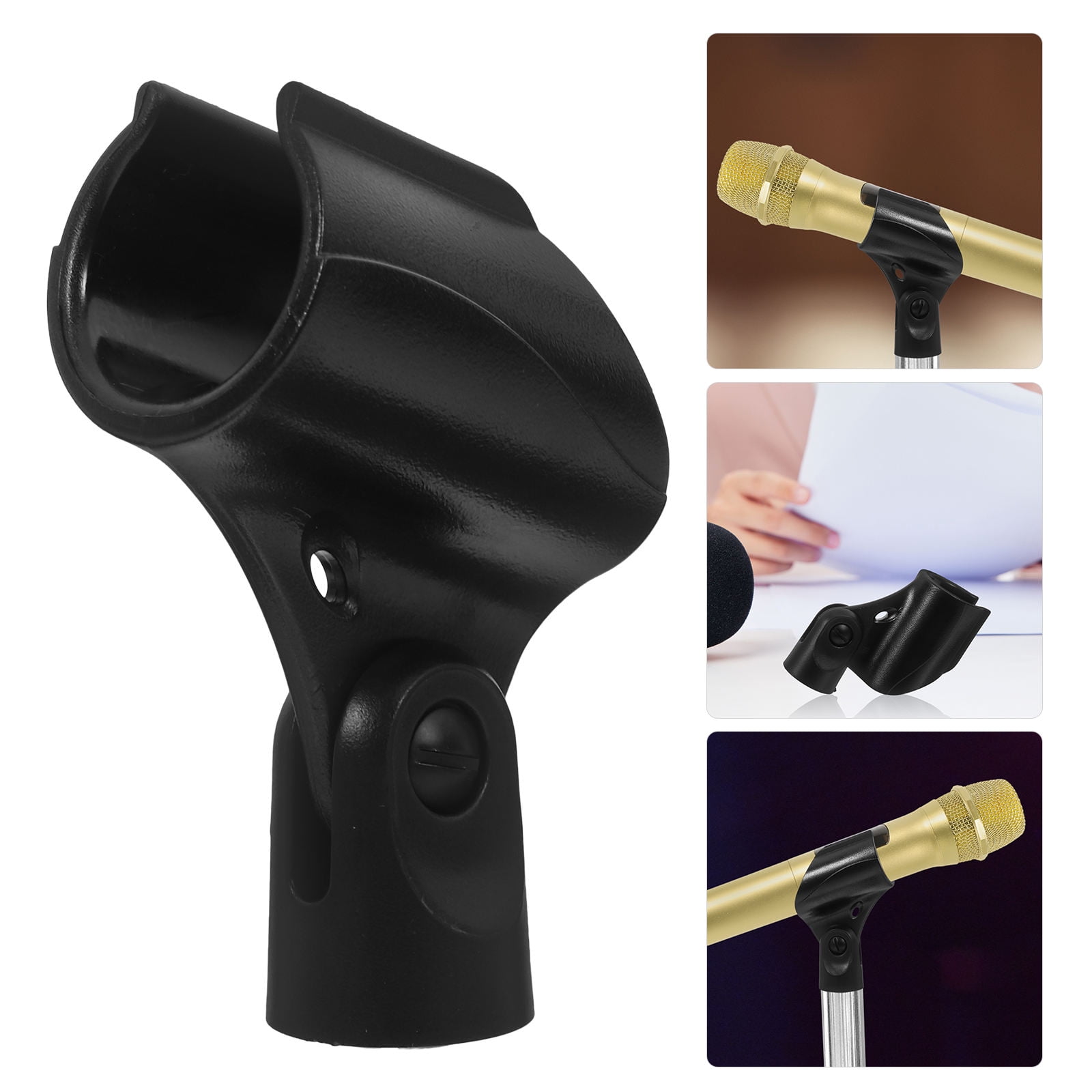 FOMIYES MLINS Stable Microphone Clip U Type Microphone Clamp for Wired ...