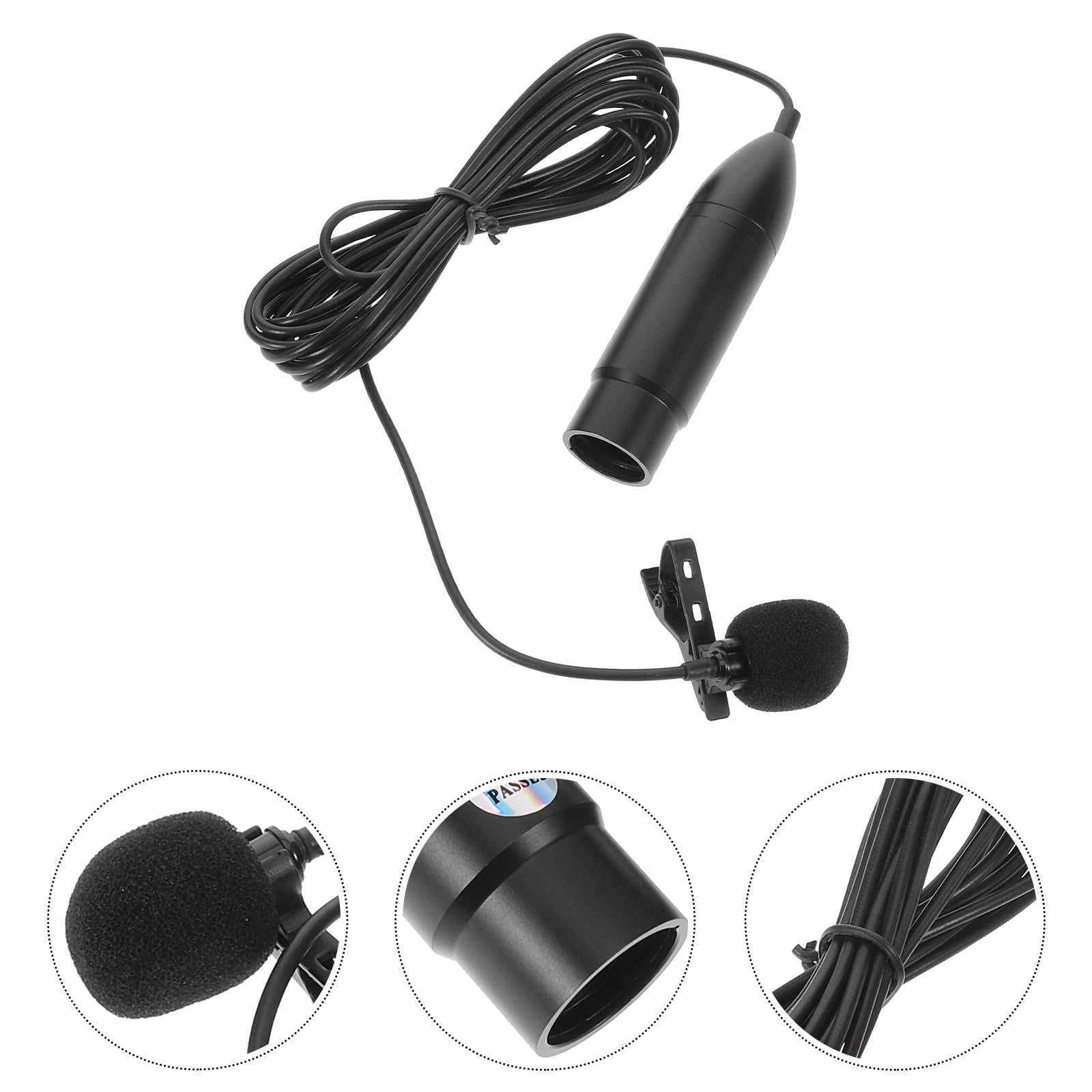 FOMIYES Masteelf Lavalier Microphone with Lapel Clip Wearable Design ...