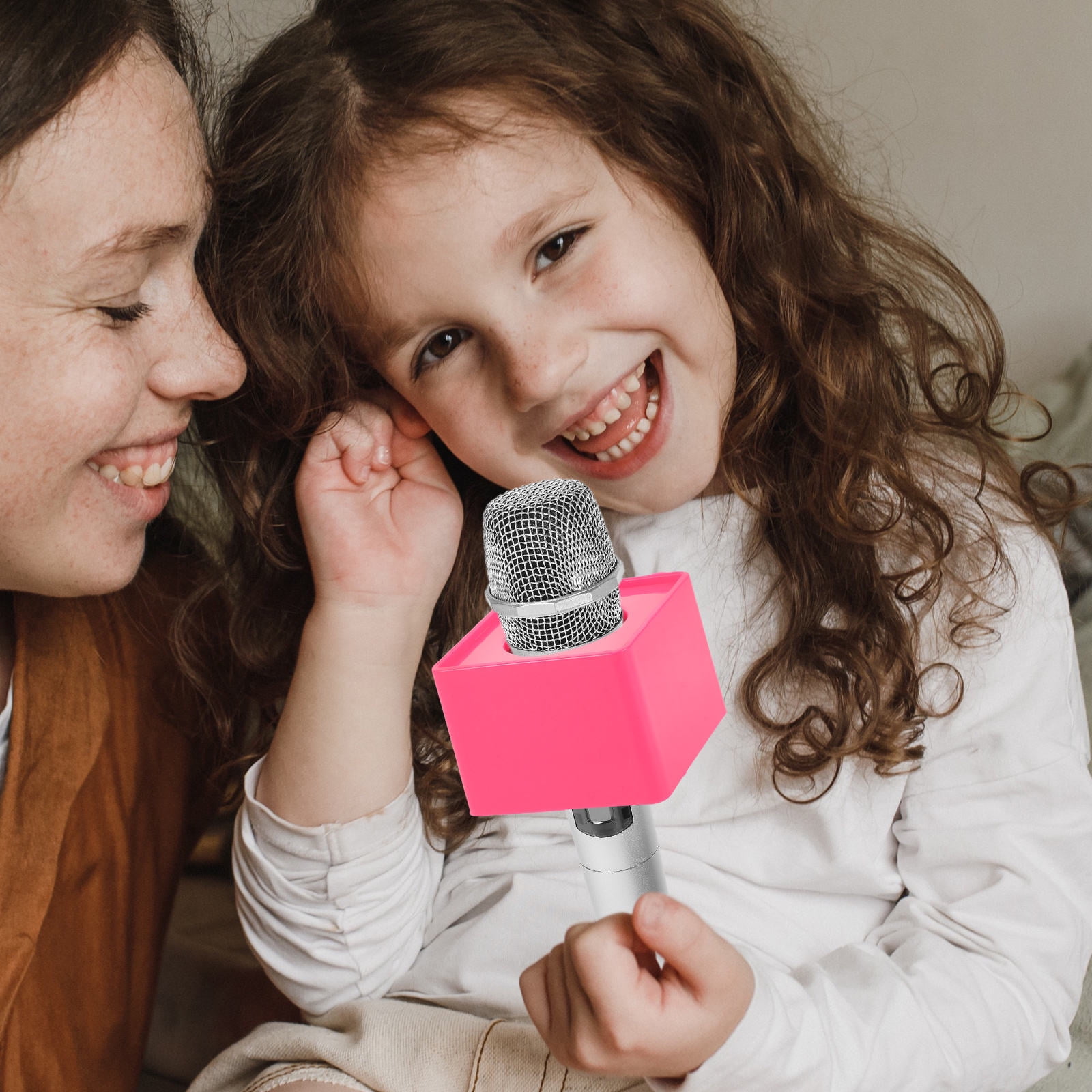 FOMIYES Microphone Square Station Stand 1Pcs Red Plastic Mic Flags ...