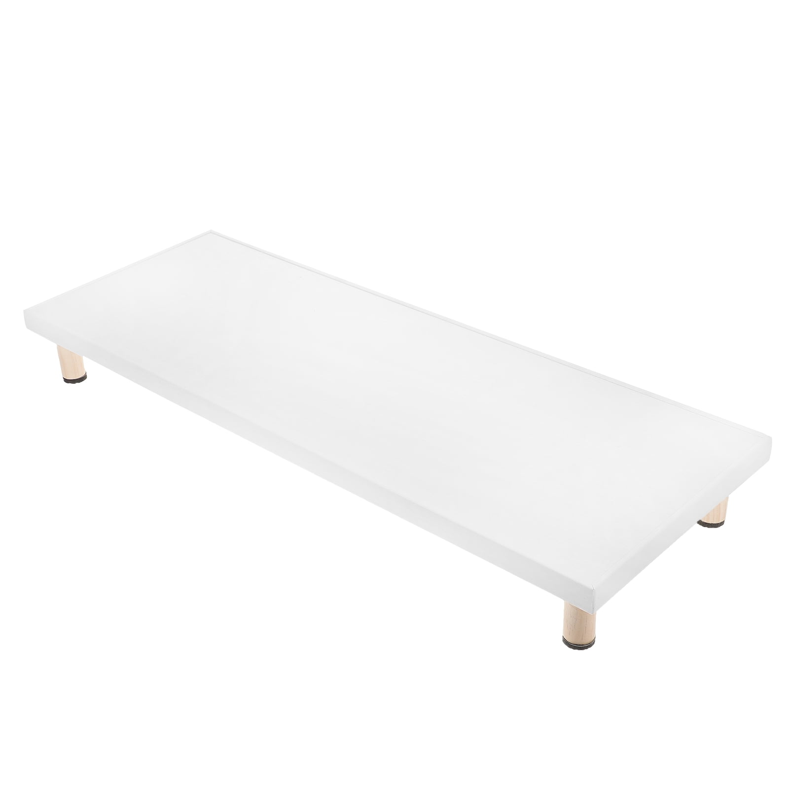 FOMIYES Monitor Stand White Desk Riser Computer Heightened Shelf Office ...