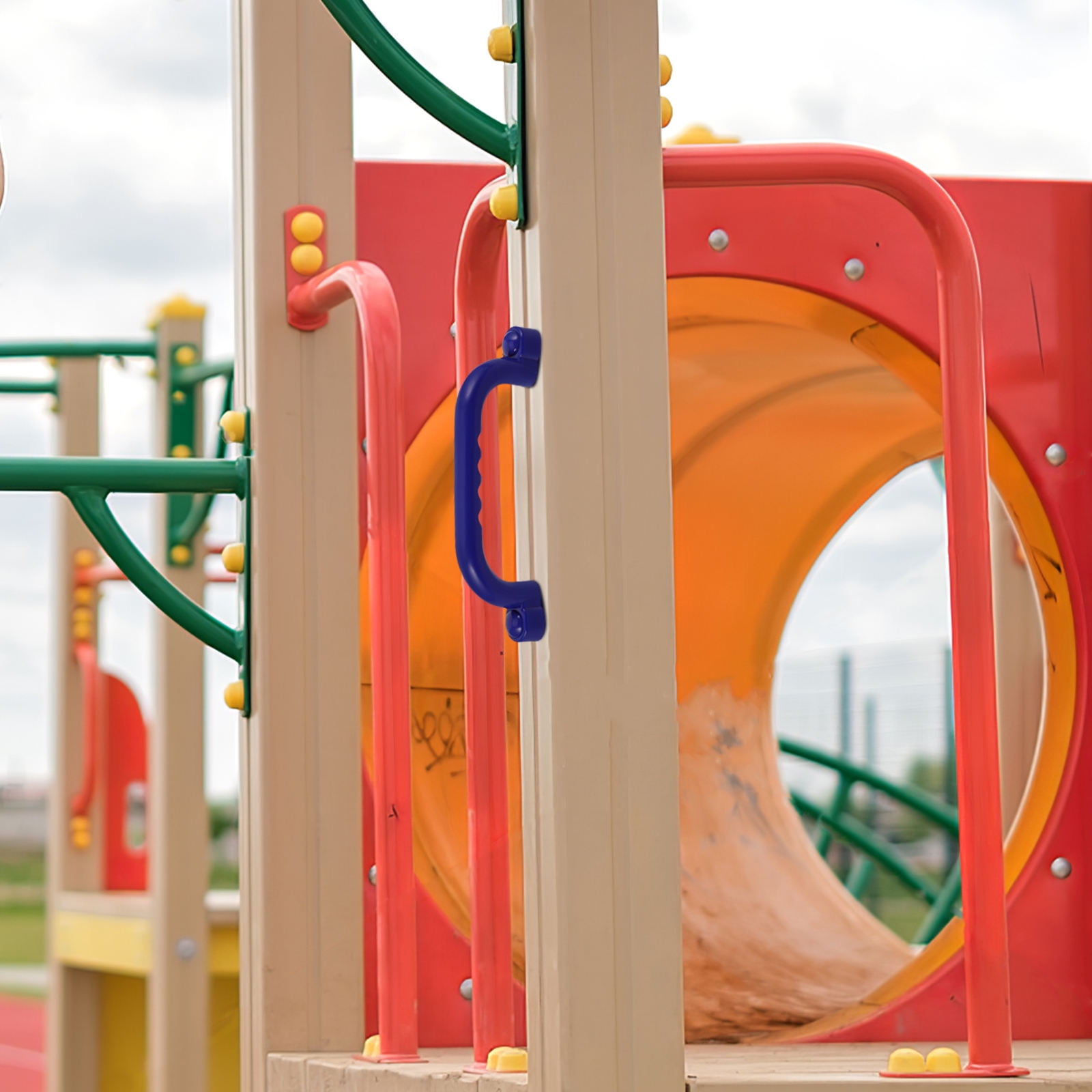 FOMIYES Playground Safety Handle 1 Pair Blue Plastic for Climbing ...