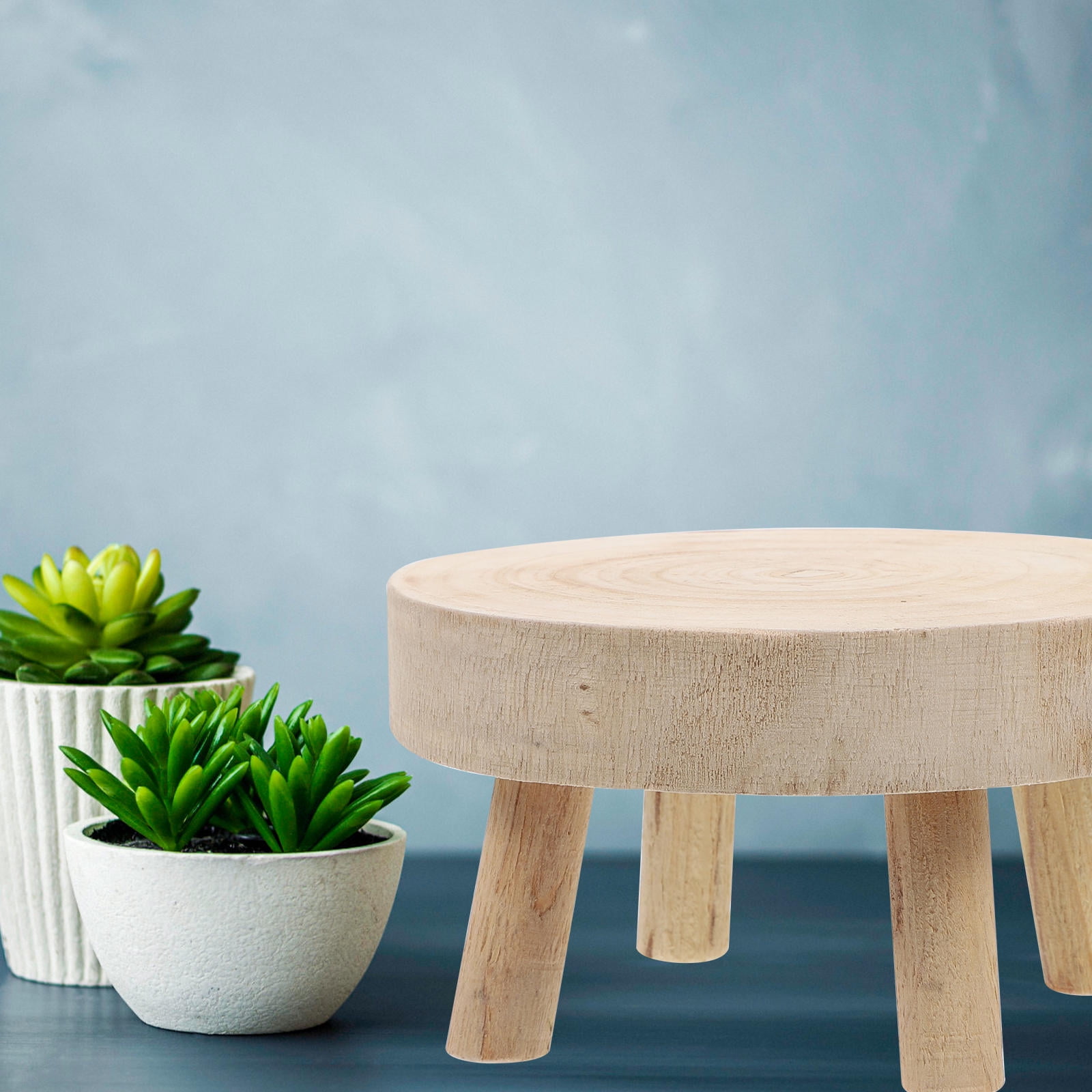 FOMIYES Flowerpot Base Wood Flower Pot Holder Stand Homeowners 1Pack 6 ...