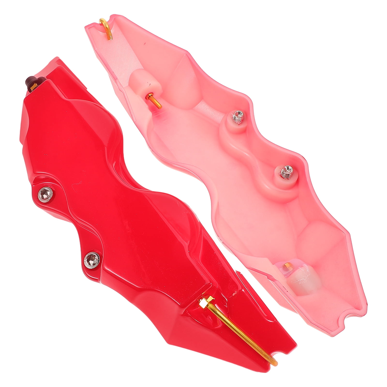 FOMIYES Red ABS Disc Brake Covers for Car Use Stylish Caliper ...