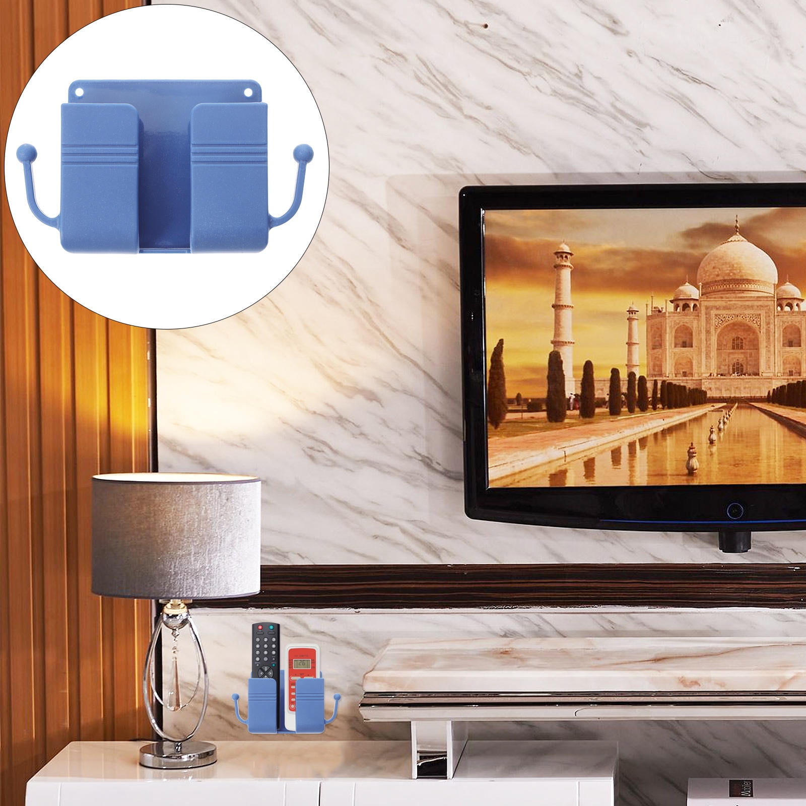 FOMIYES Set of 2 Ac Remote Holder Wall Mount Organizer Controller Rack ...