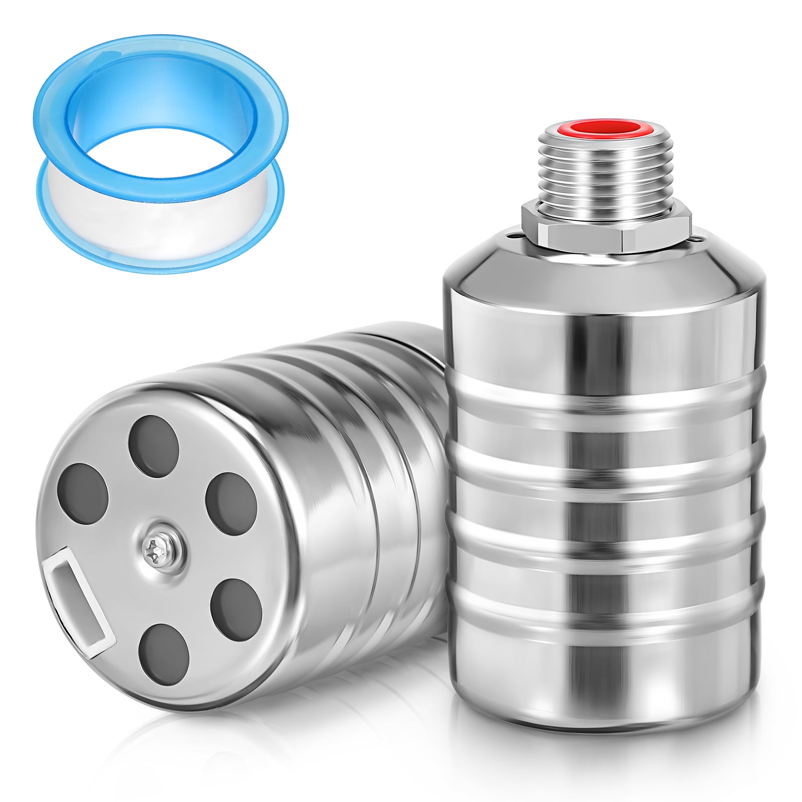 FOMIYES Silver Stainless Steel Floating Valve Automatic Water Level ...