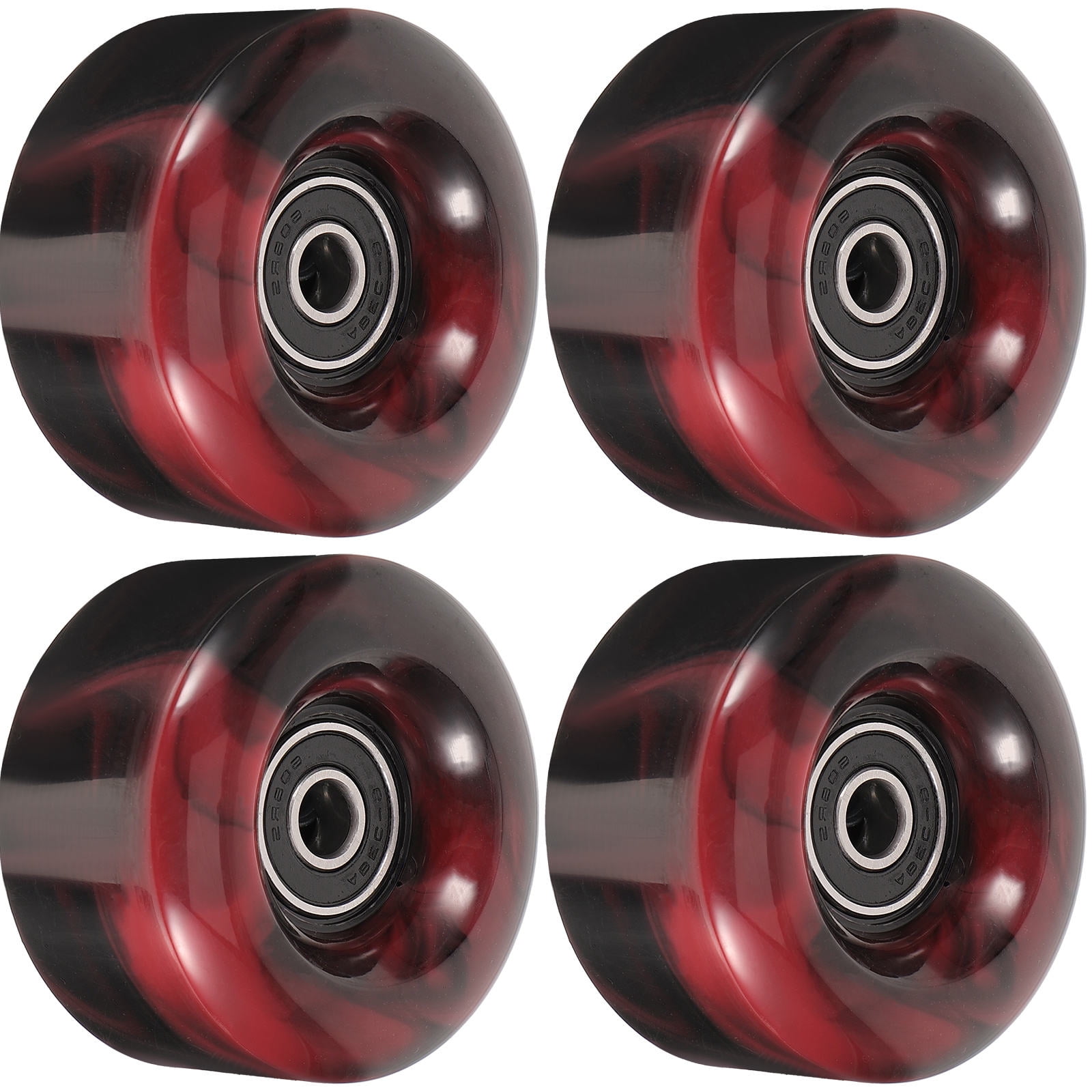 FOMIYES Soft Skateboard Wheels 4Pcs Pu Two-Row Wheels Design for ...