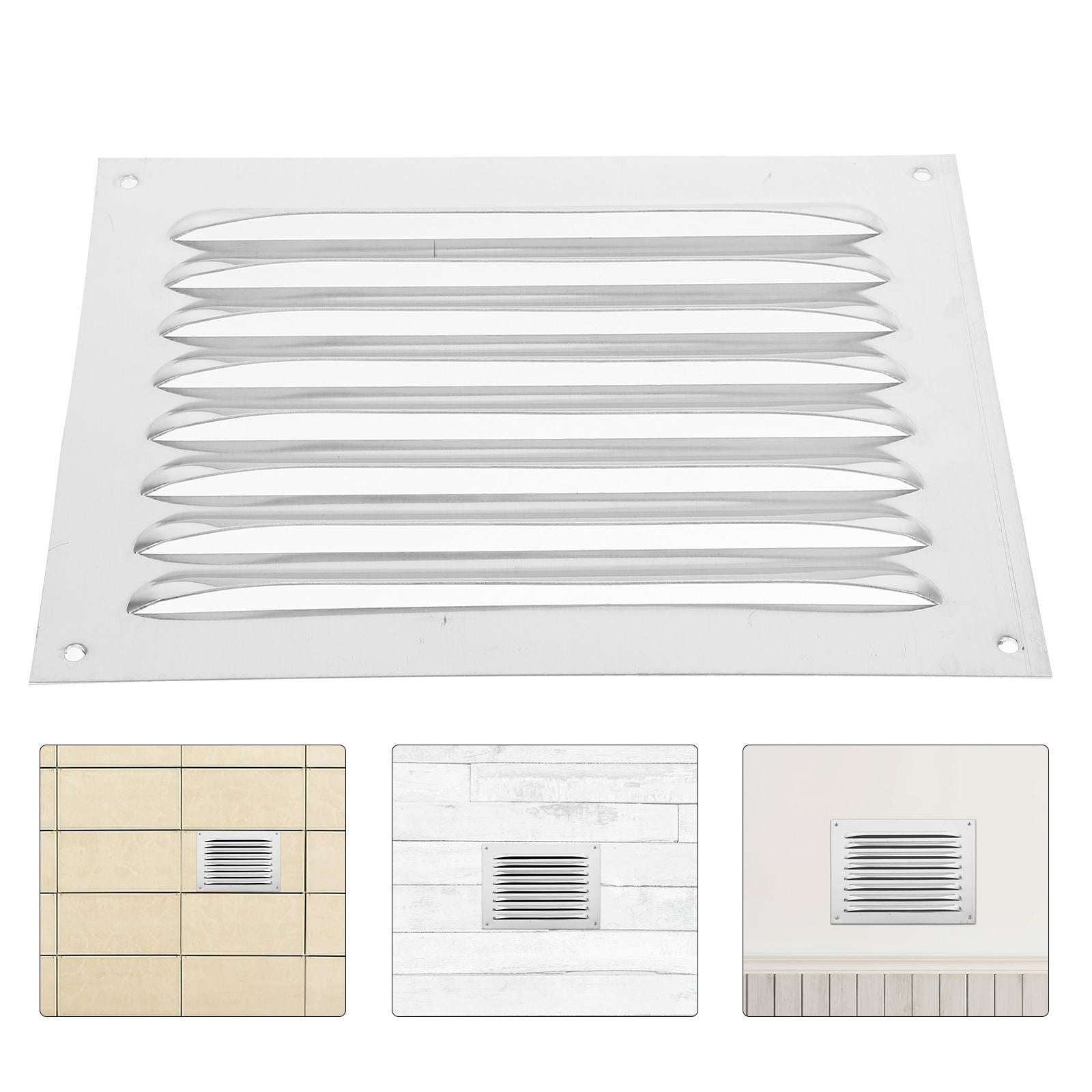 FOMIYES Stainless Steel 304 Vent Grille Louvered Efficient Ventilation ...