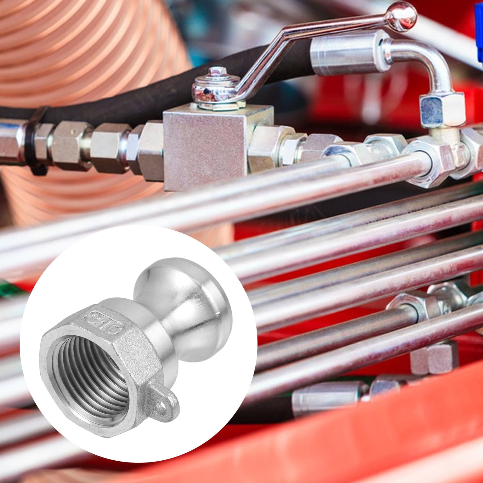 FOMIYES Stainless Steel Camlock Connector for Water Tank Lightweight ...