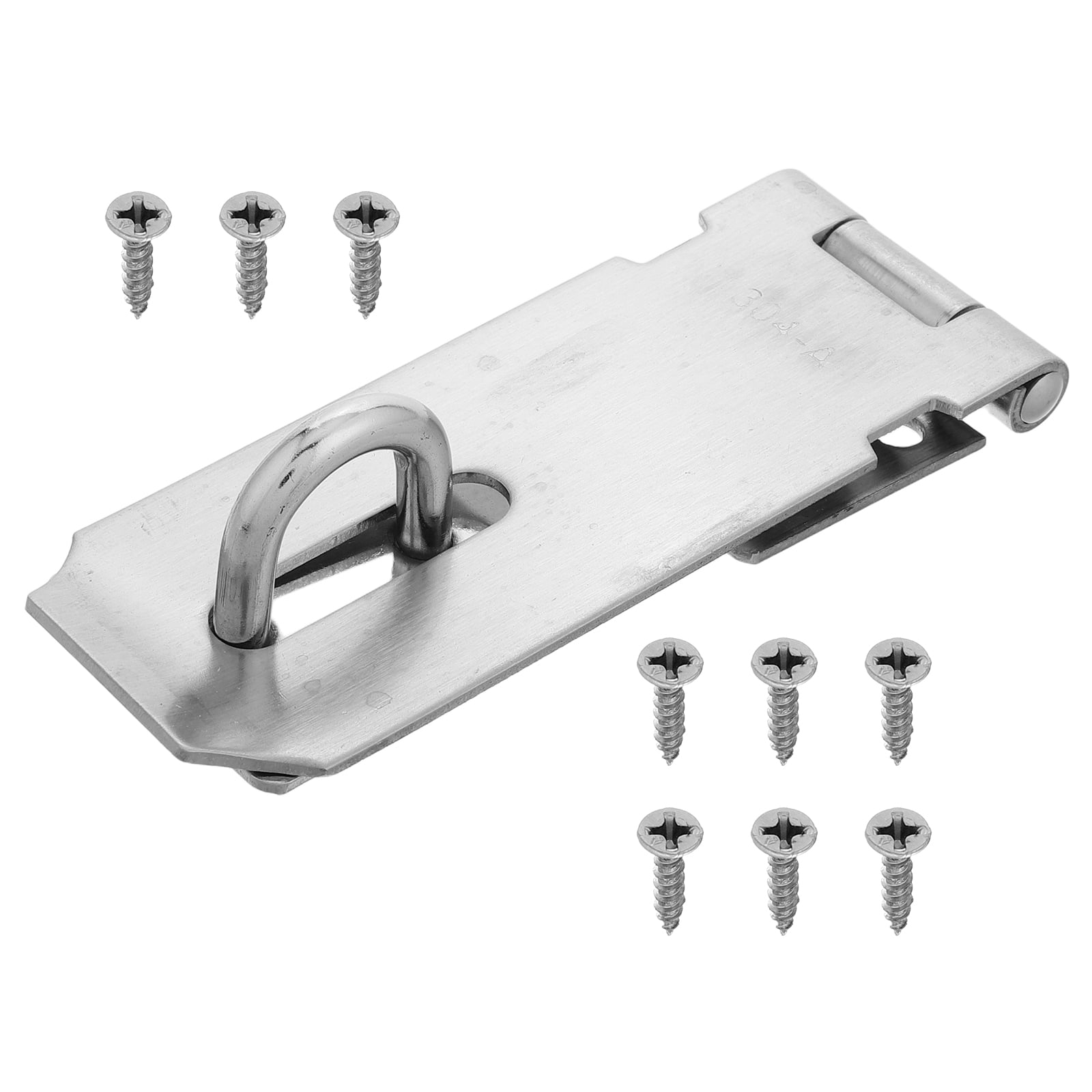FOMIYES Stainless Steel Gate Latches Heavy Duty Padlock Clasp For Doors ...