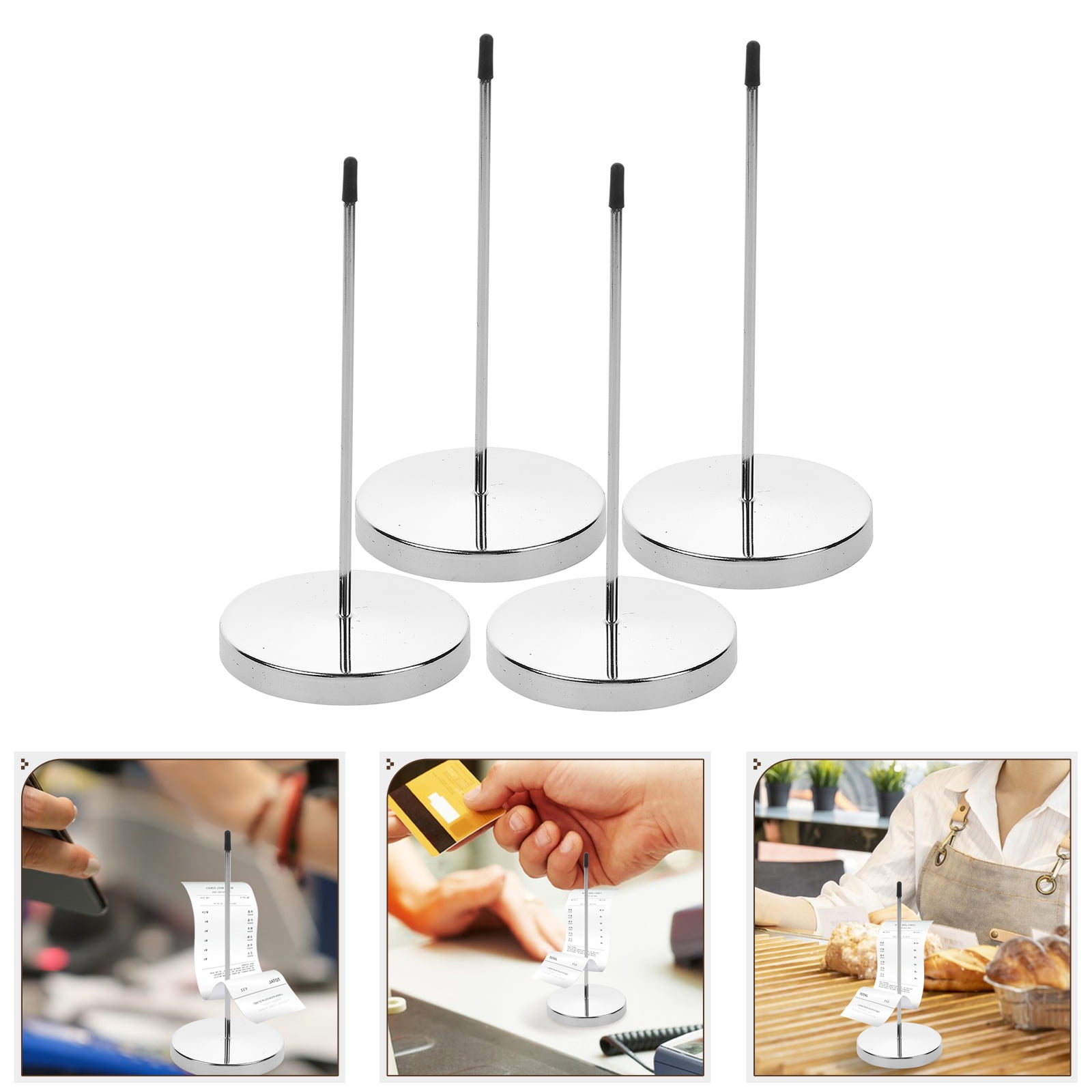 FOMIYES Sturdy Stainless Steel Receipt Holder Spike for Organizing ...