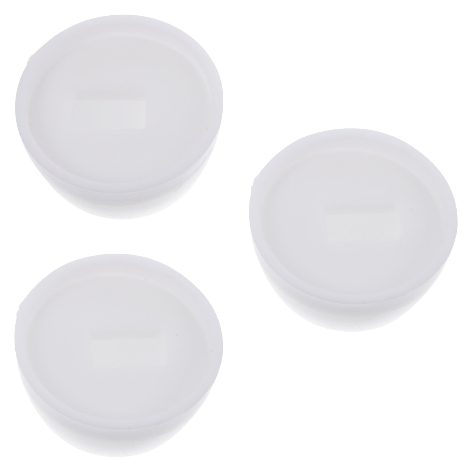 FOMIYES Toilets Fixing Bolts 3 Pair White Plastic Round Bolt Cover for ...
