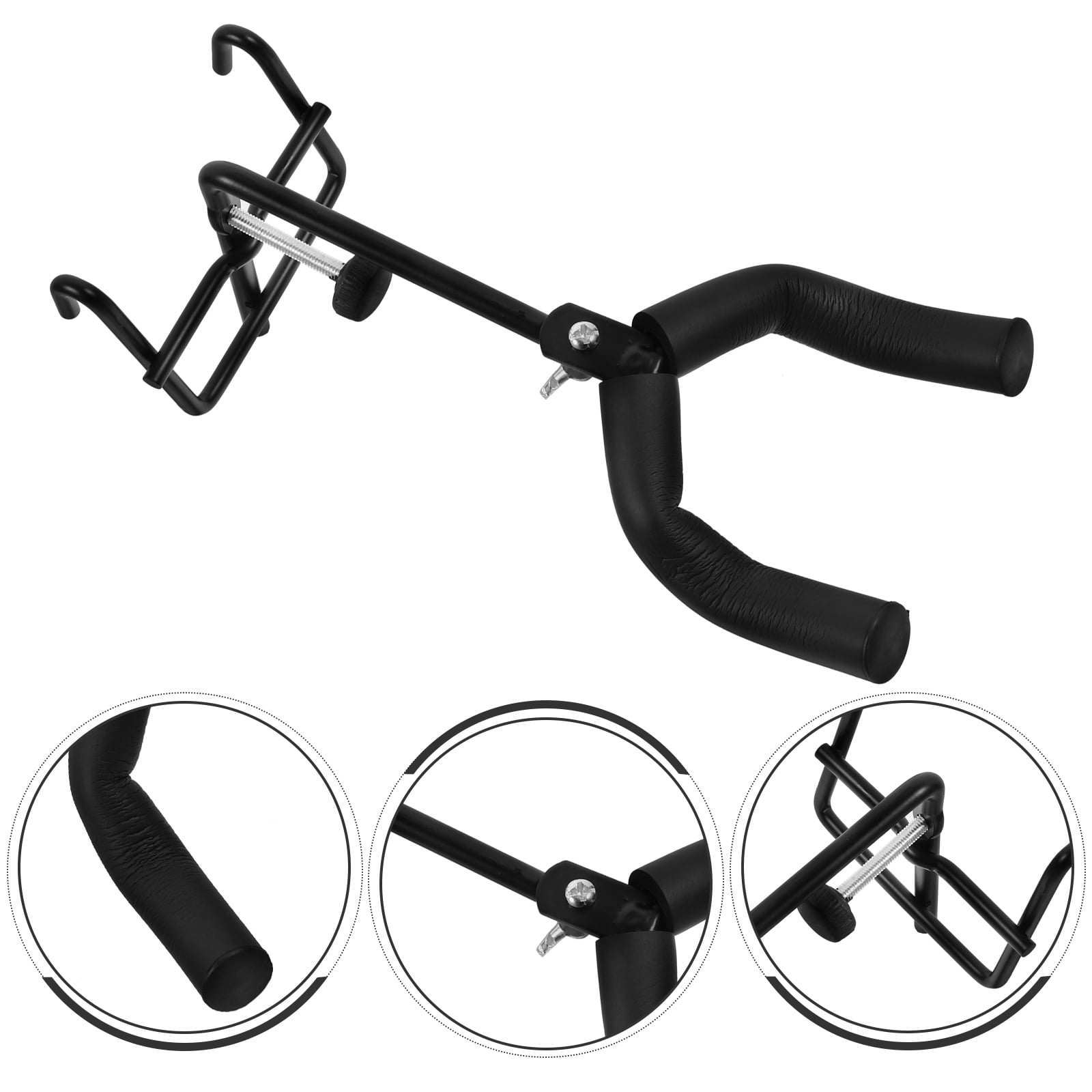 FOMIYES Wall Mount Guitar Violin Holder Black Iron Musical Instrument ...