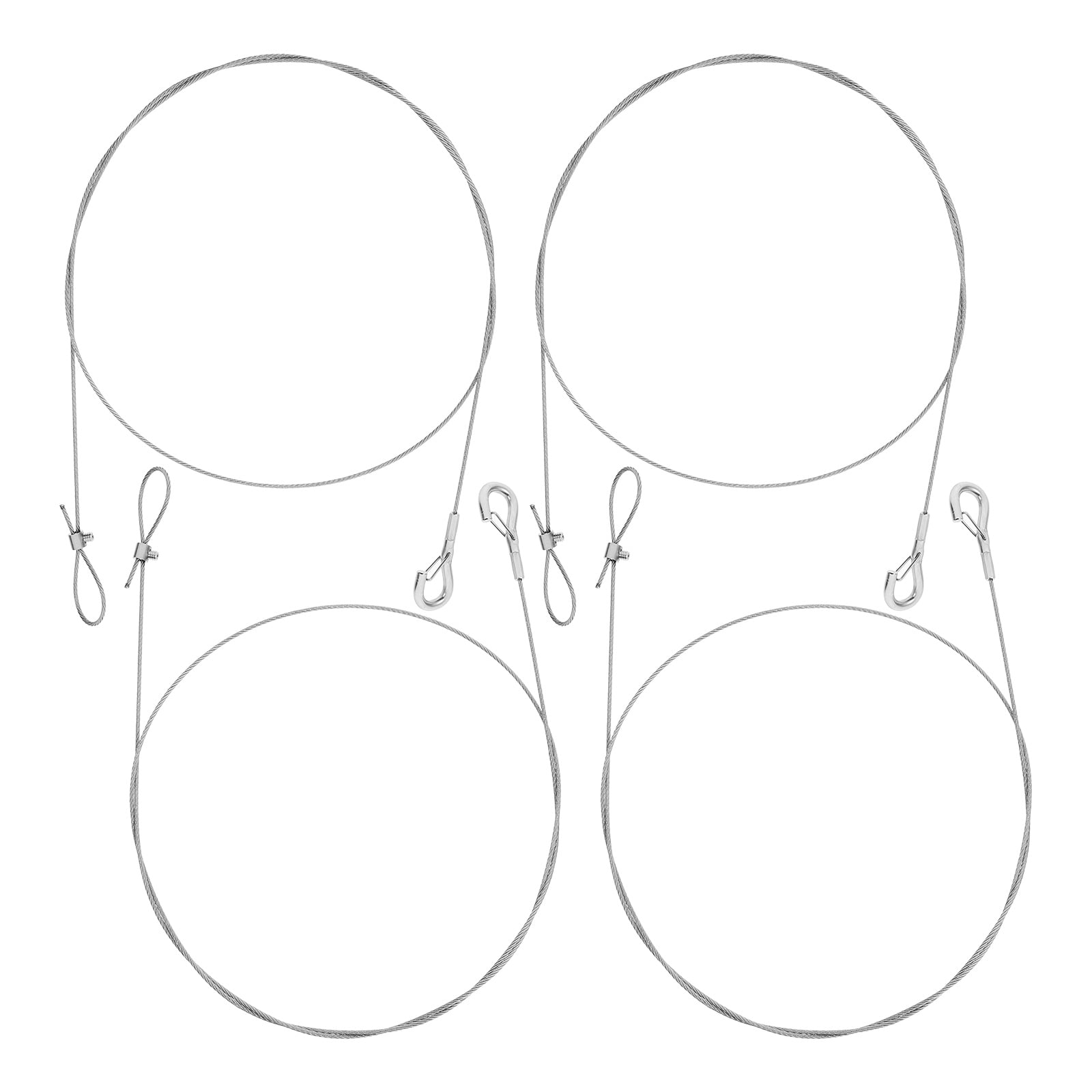 FOMIYES FRCOLOR 4pcs Picture Hanging Wire Ropes for Pendant Light Steel ...