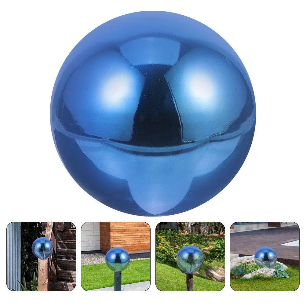 FOMIYES Worgeous Stainless Steel Gazing Globe Mirror Outdoor Garden ...