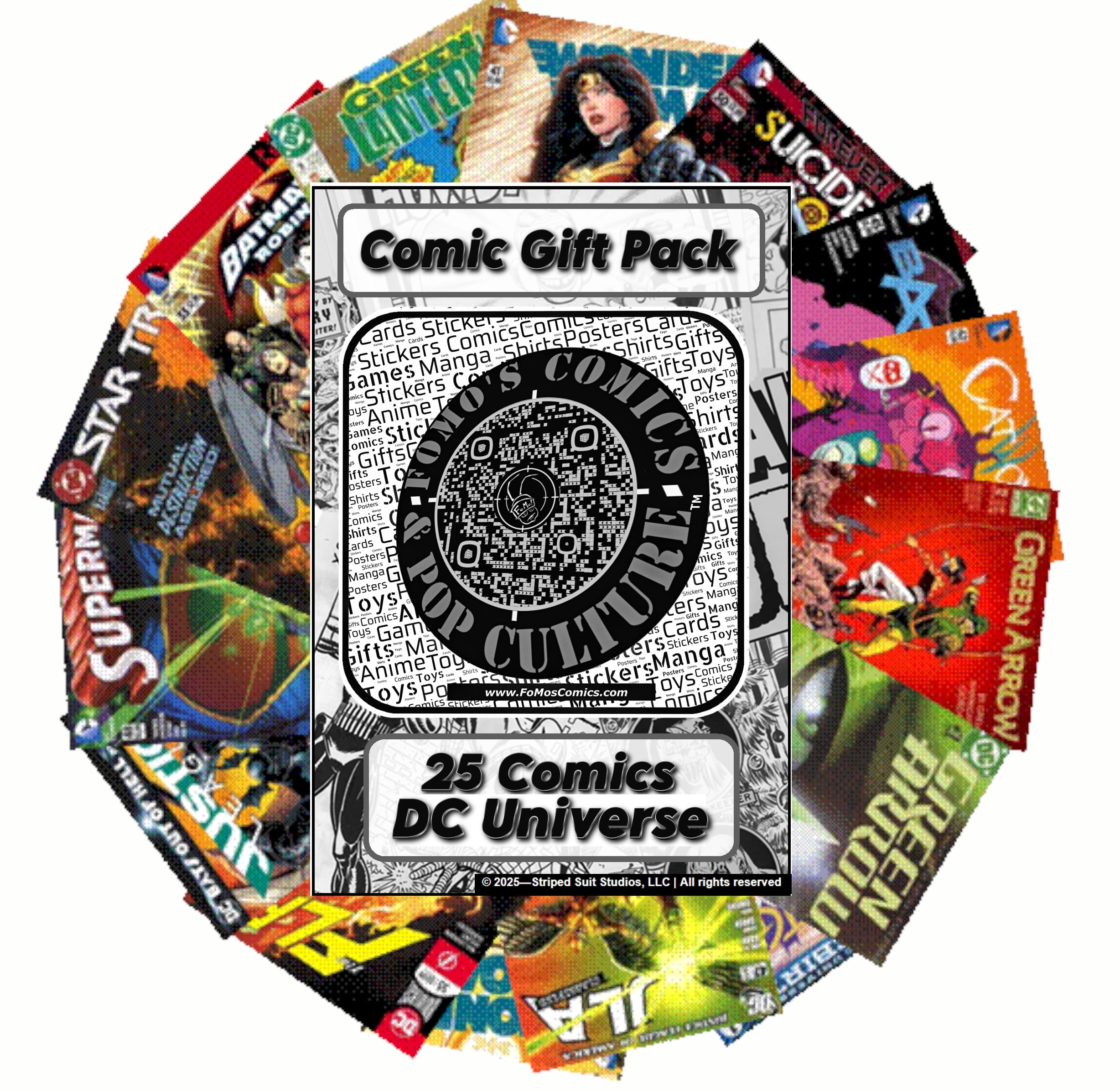 FOMO's 25 Comic Book Collection Pack - All DC Universe - Walmart.com