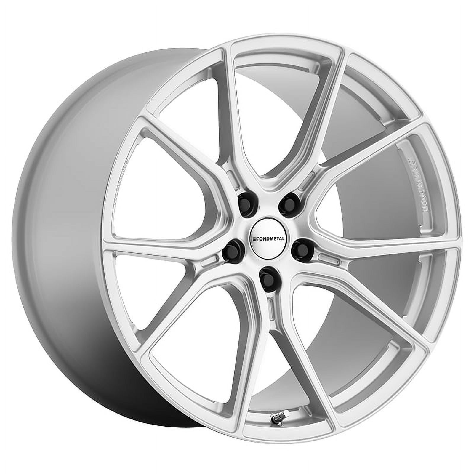 FONDMETAL 191s 20x9 +38et 70.40mm gloss silver wheel - Walmart.com