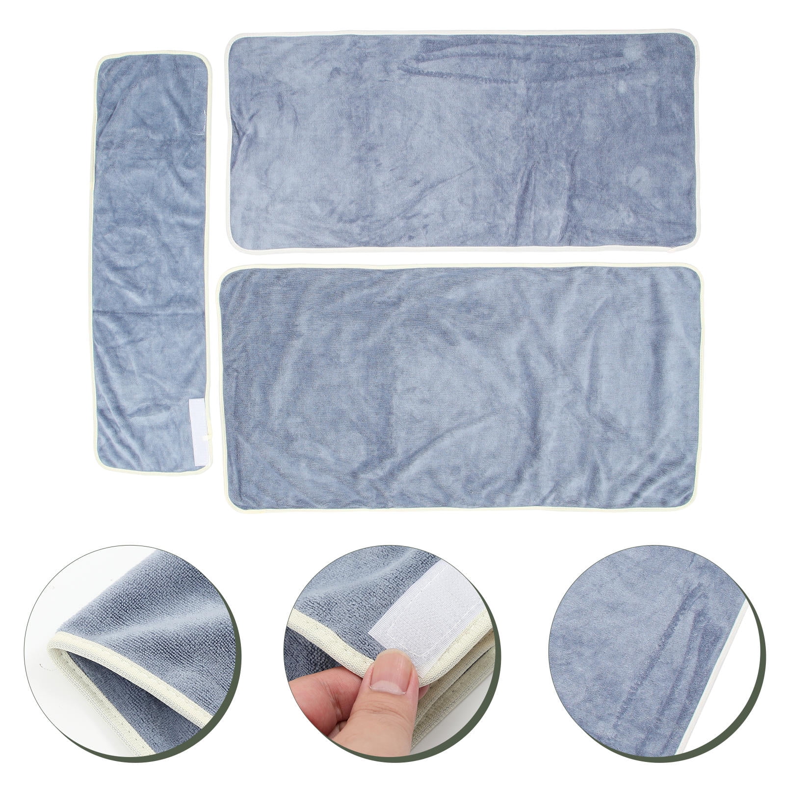 FONDOTIN 1 Set Blue Supersoft Fiber Towel Spa and Sauna with Water ...