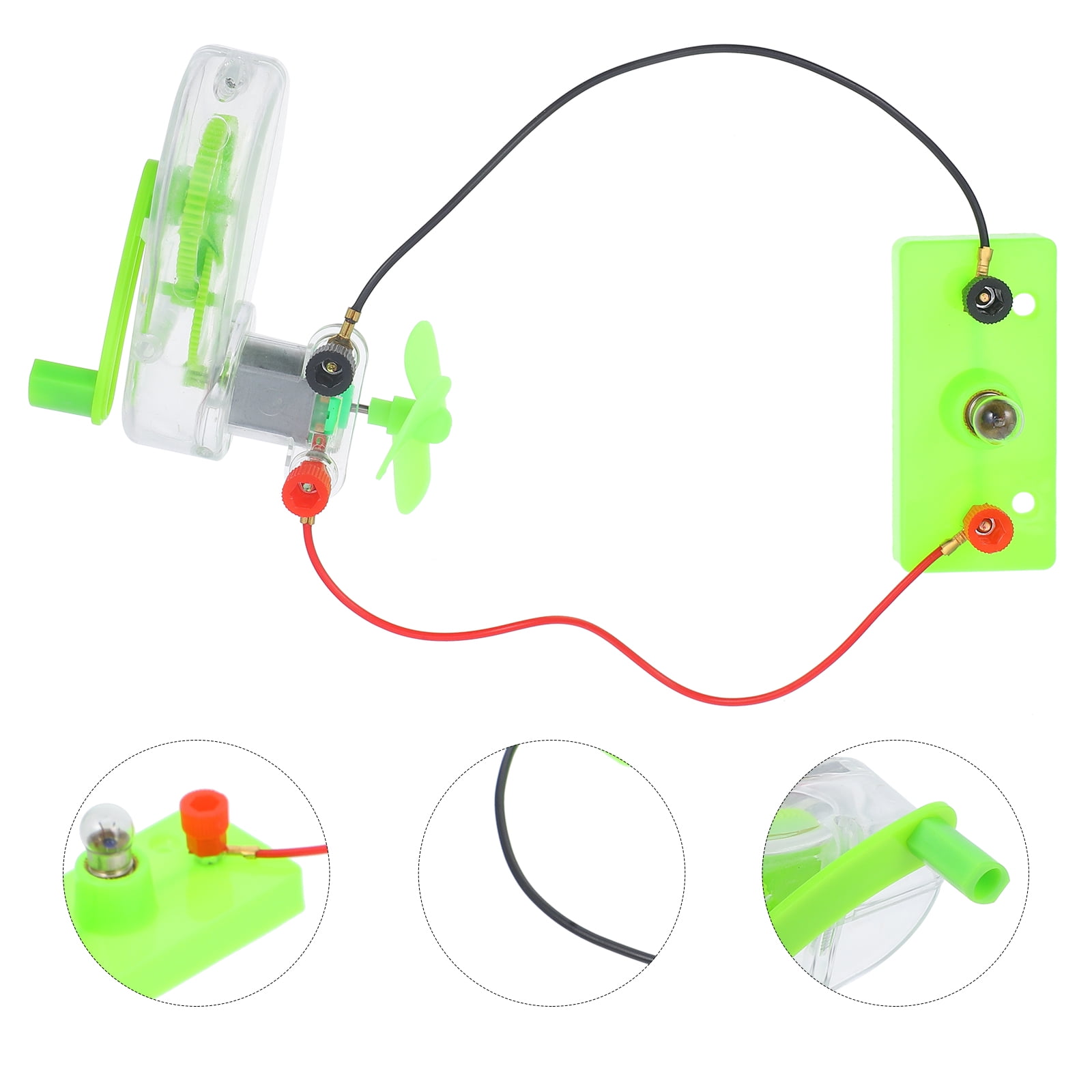 FONDOTIN Diy Hand Generator Electricity Generation Light Set - Walmart.com