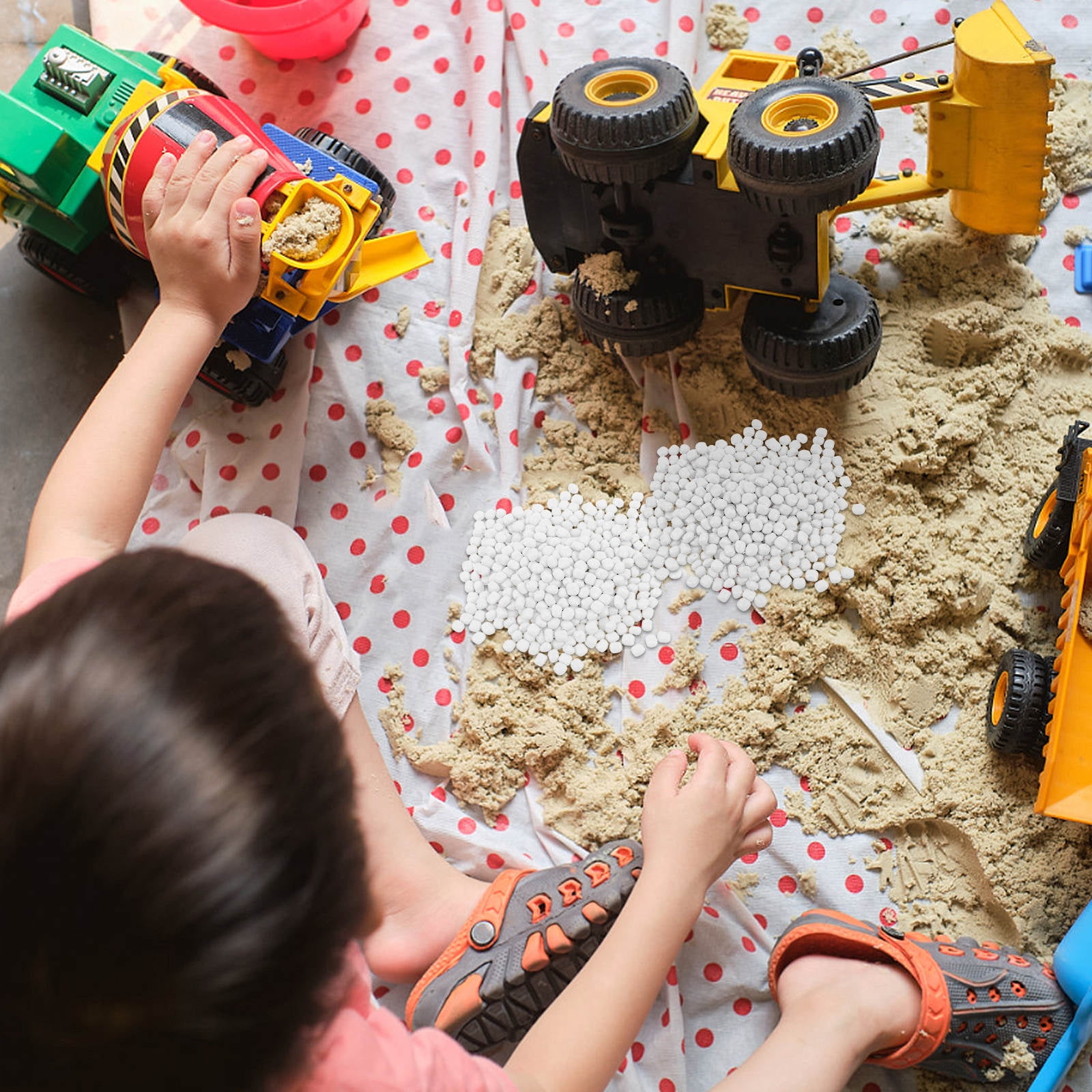 FONDOTIN 1 Set Imitation Sand Indoor Play Sand Toys Imitation Porcelain ...