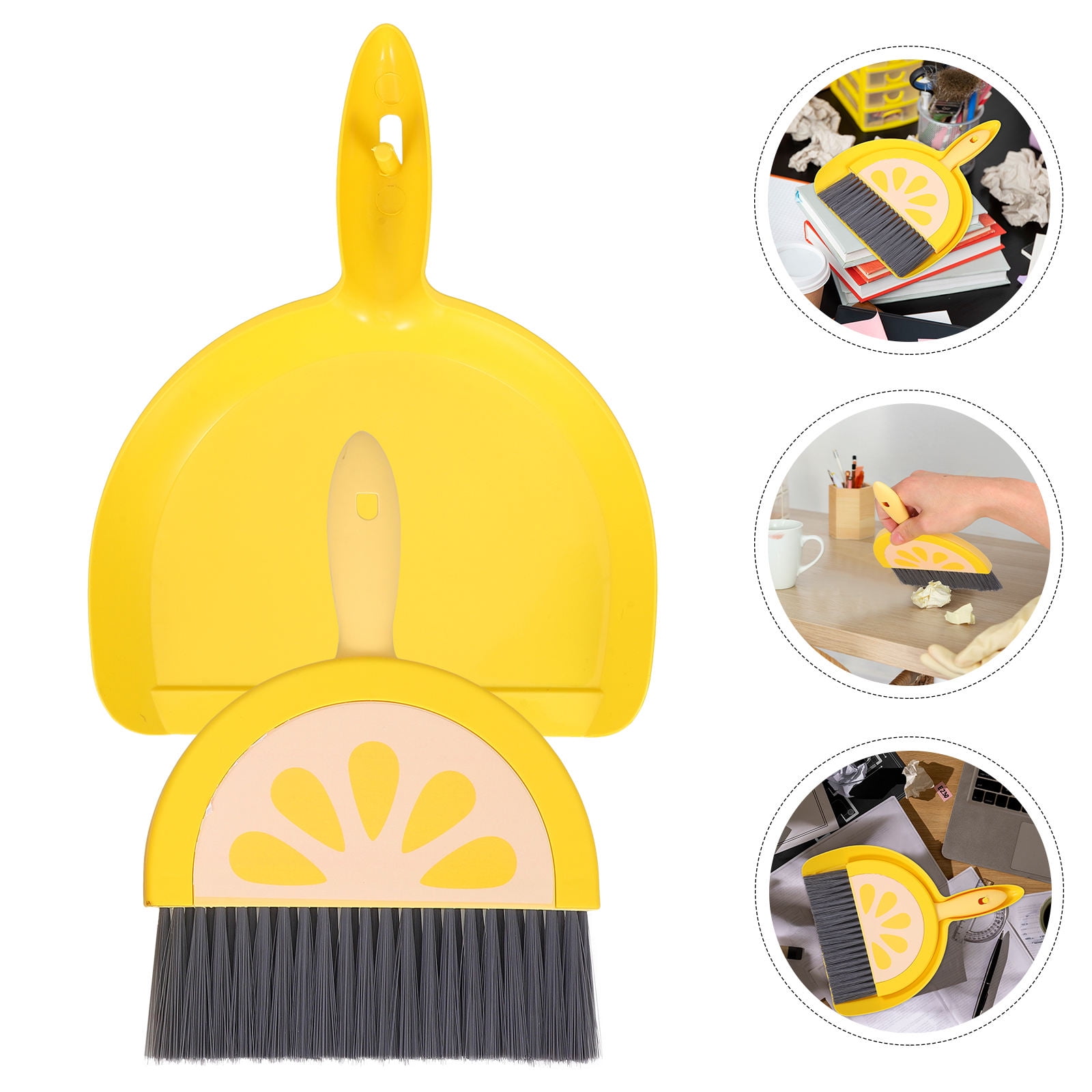 FONDOTIN 1 Set Mini Cleaning Broom Dustpan Table Top Brush Set Dining ...