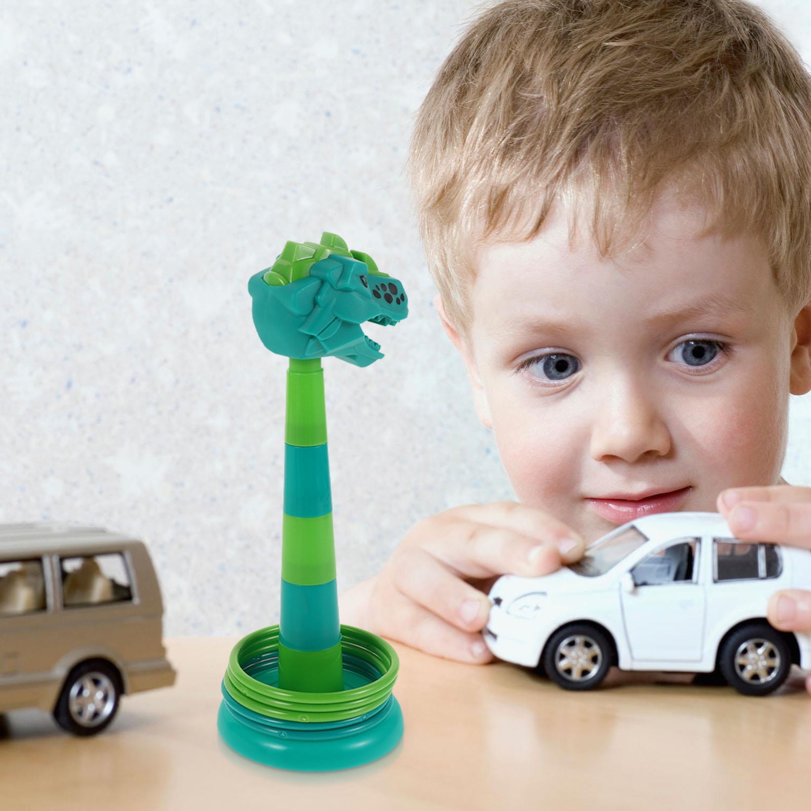 FONDOTIN 1 Set Multi Colored Dinosaur Outdoor Ring Toss Game Mini ...