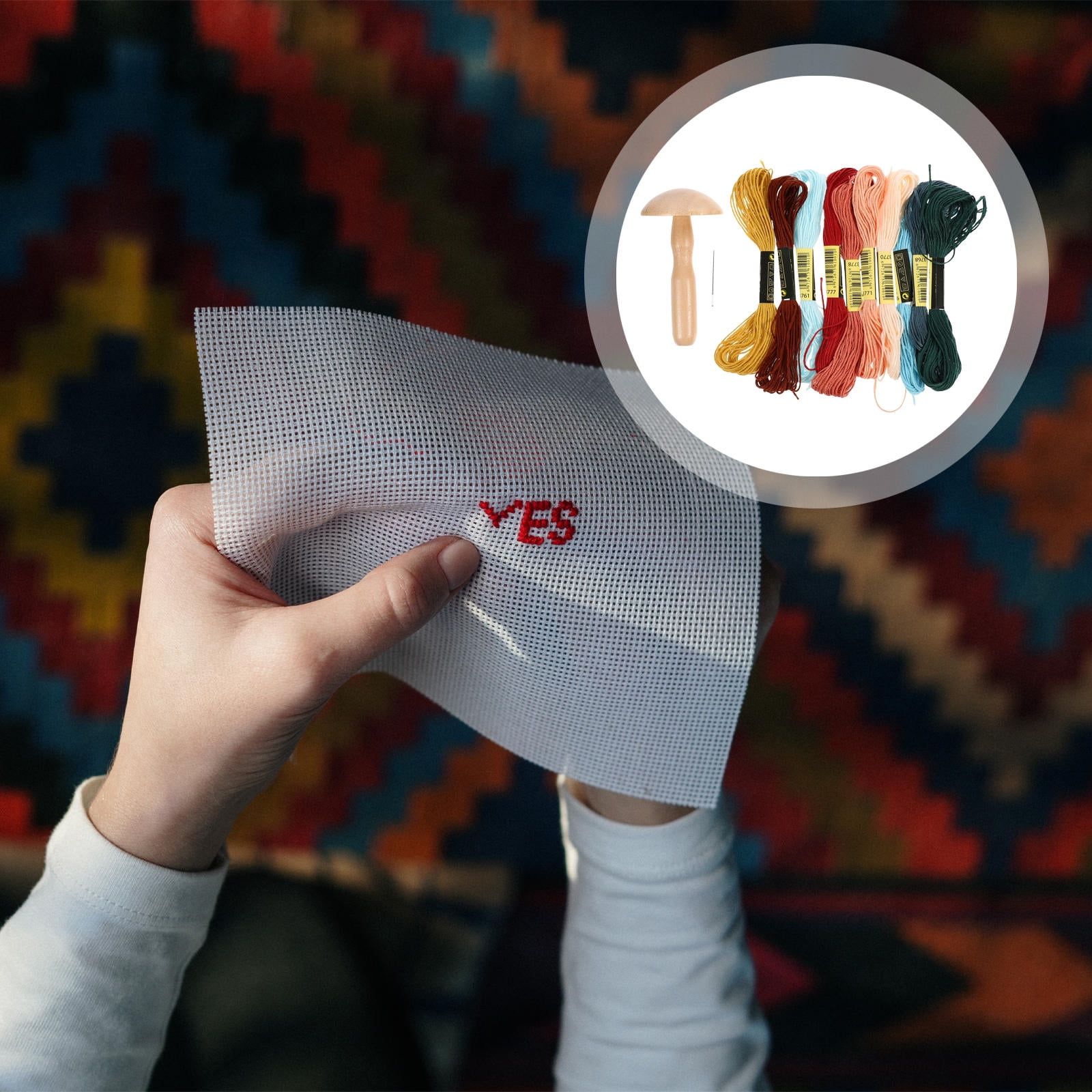 FONDOTIN Sewing Thread Set Assorted Color Wood for Craft Enthusiasts 1 ...