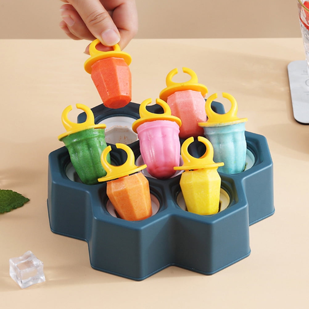 FONDOTIN 1 Set Popsicle Making Molds Plastic with Handle Design for ...