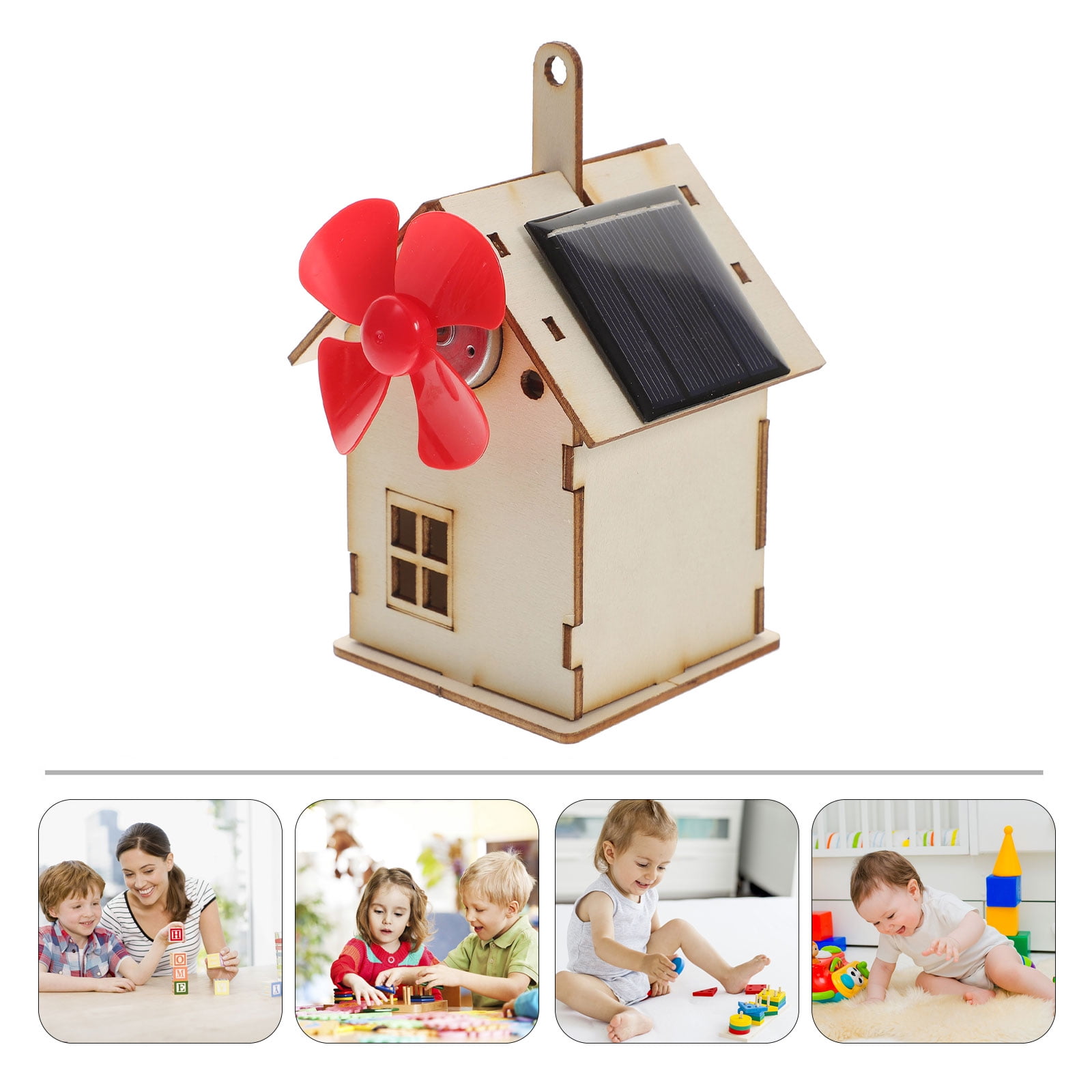 FONDOTIN 1 Set Solar Power Small House Science Experiment Kits For Kids ...